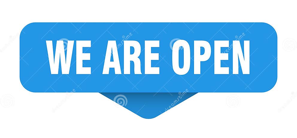 We are Open Sticker. we are Open Sign on Transparent Background Stock ...