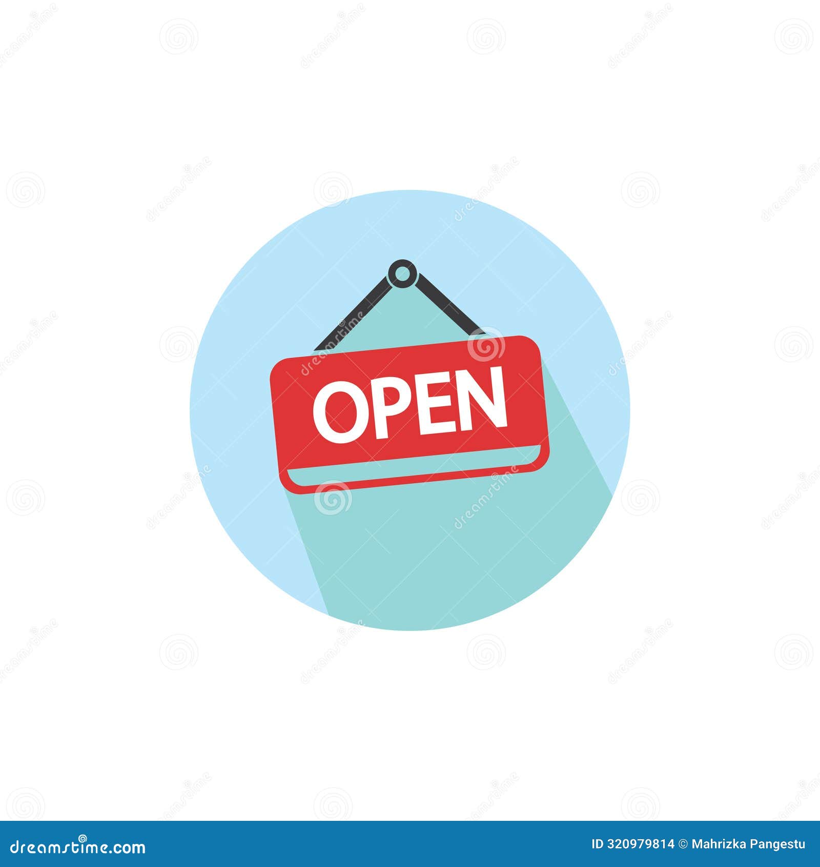 Open store stock vector. Illustration of message, service - 320979814