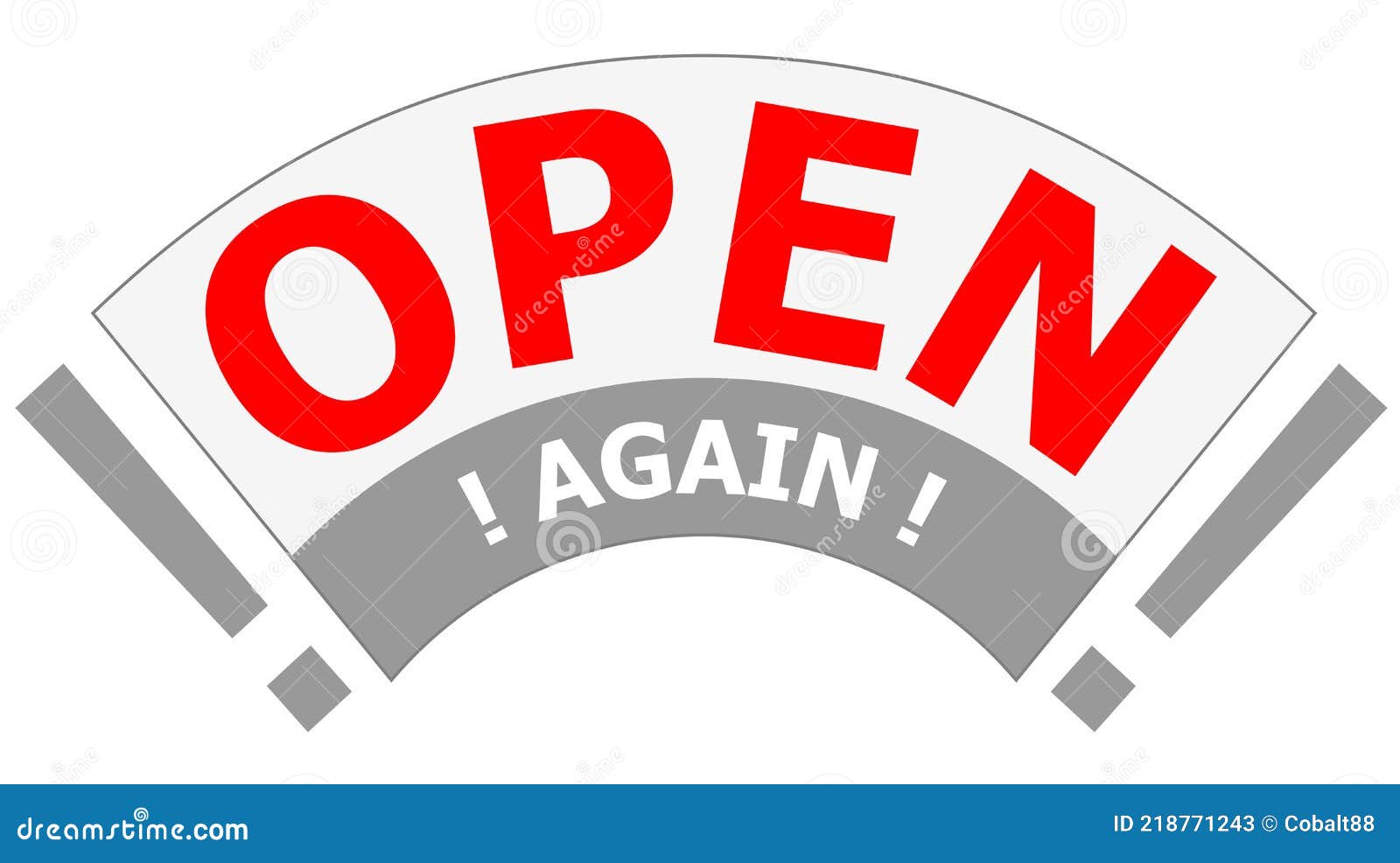 Open Store Sign for Shop stock vector. Illustration of banner - 218771243