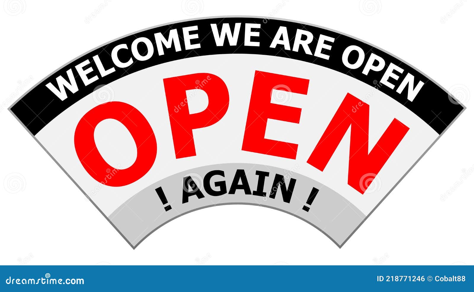 Open Store Sign for Shop stock vector. Illustration of placard - 218771246