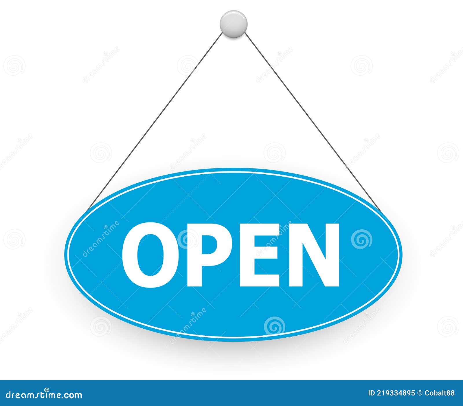 Open Store Sign for Shop stock vector. Illustration of open - 219334895