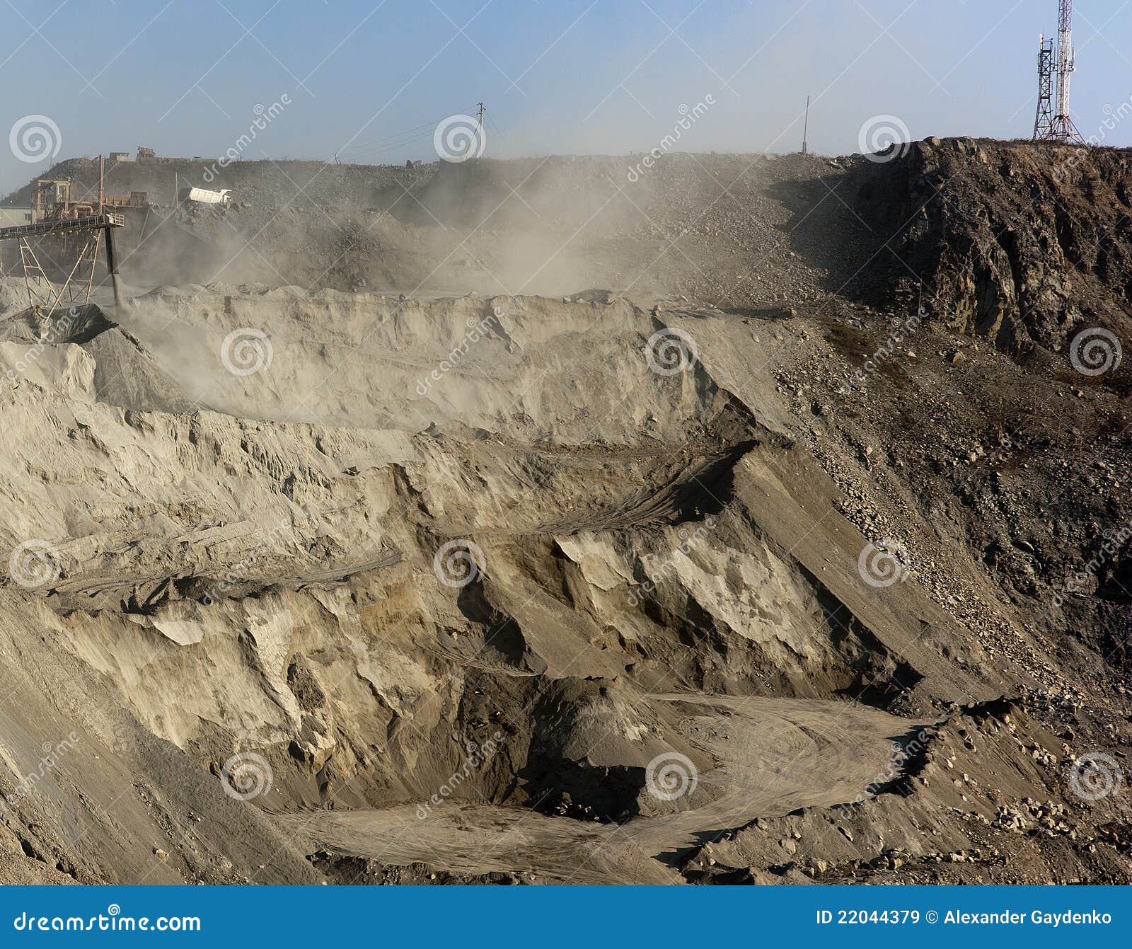 Open strip mine stock image. Image of landscape, geological - 22044379