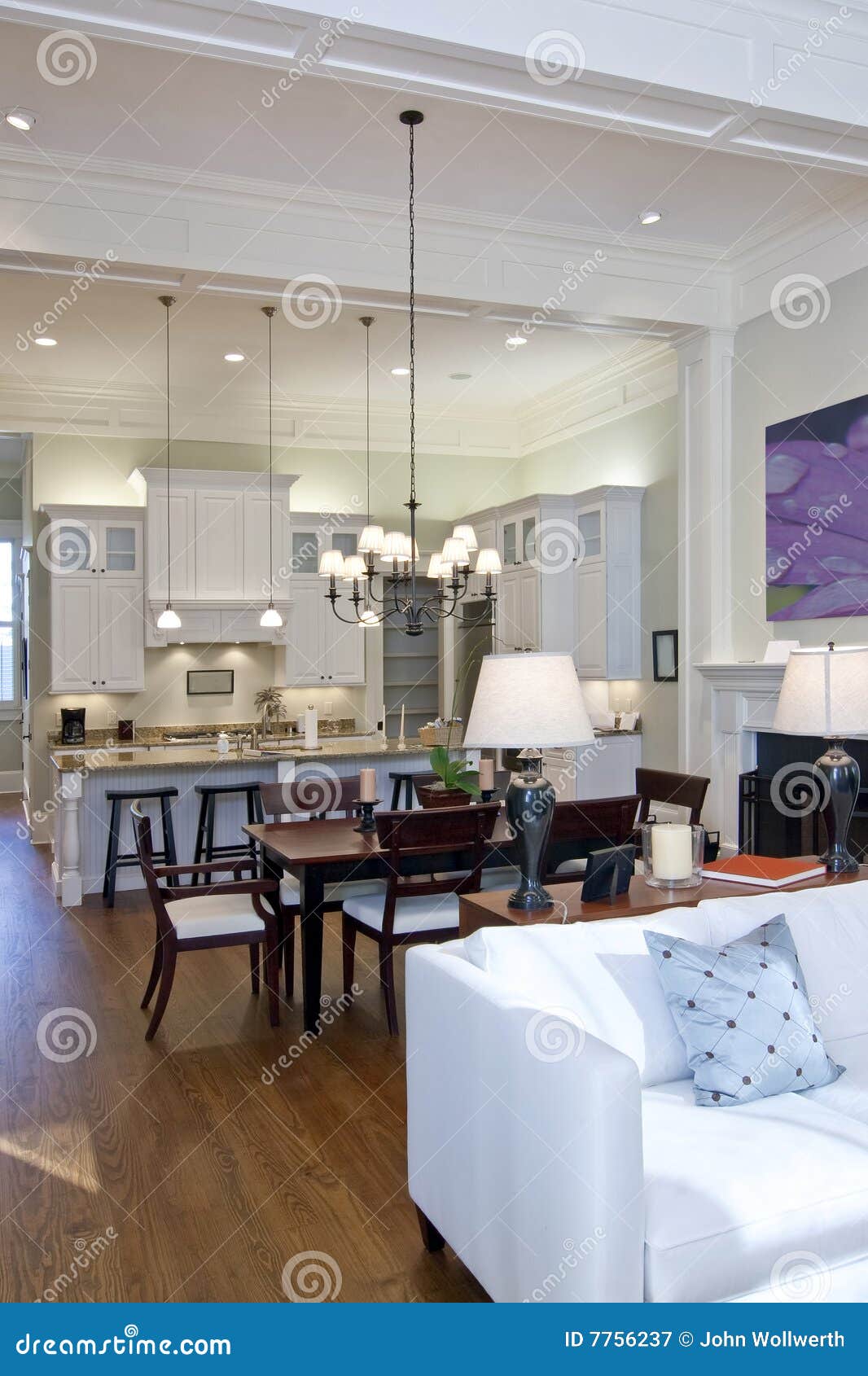 Open studio apartment stock image. Image of molding, mantle - 7756237