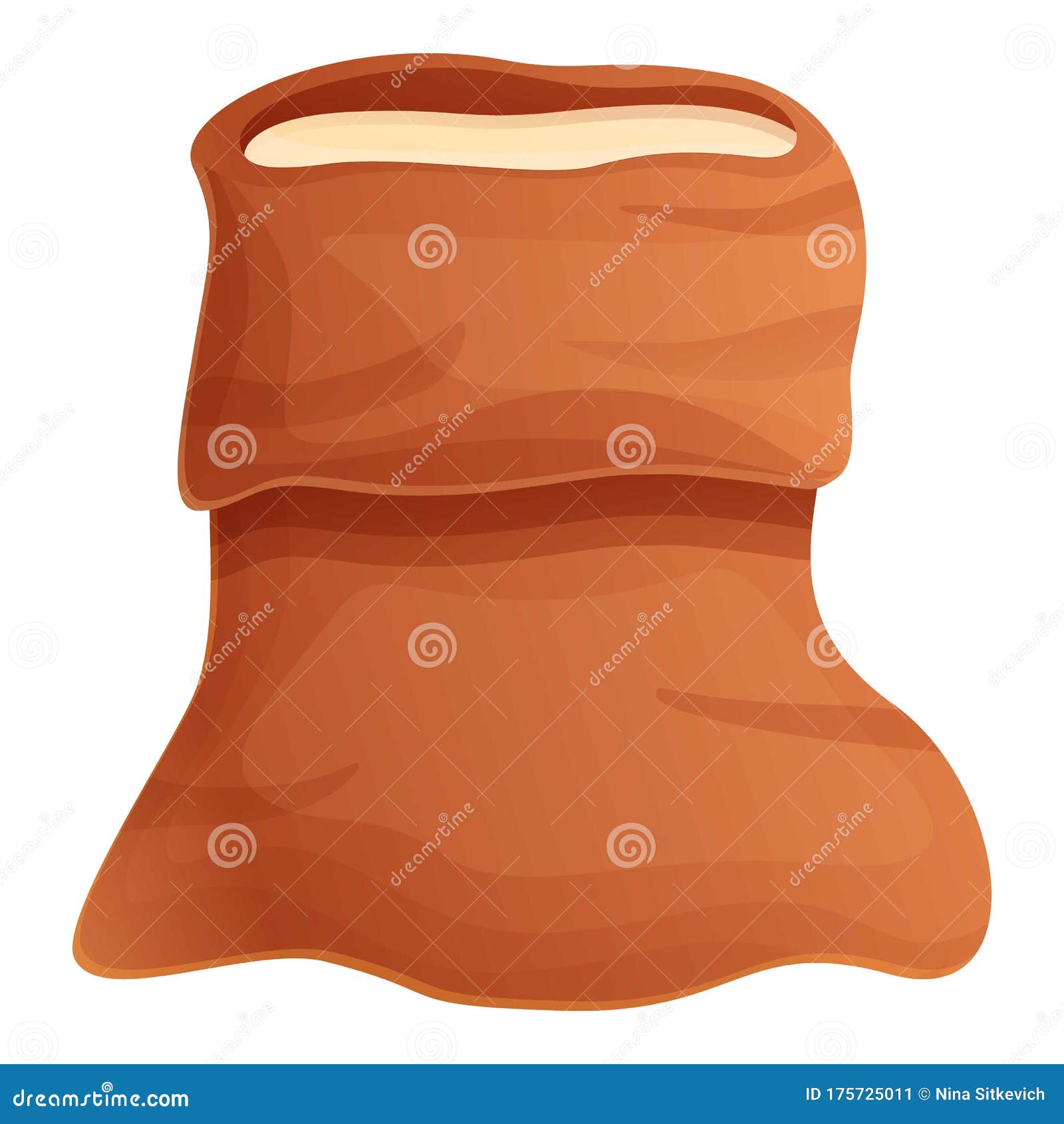 Open Sugar Sack Icon, Cartoon Style Stock Vector - Illustration of pack ...