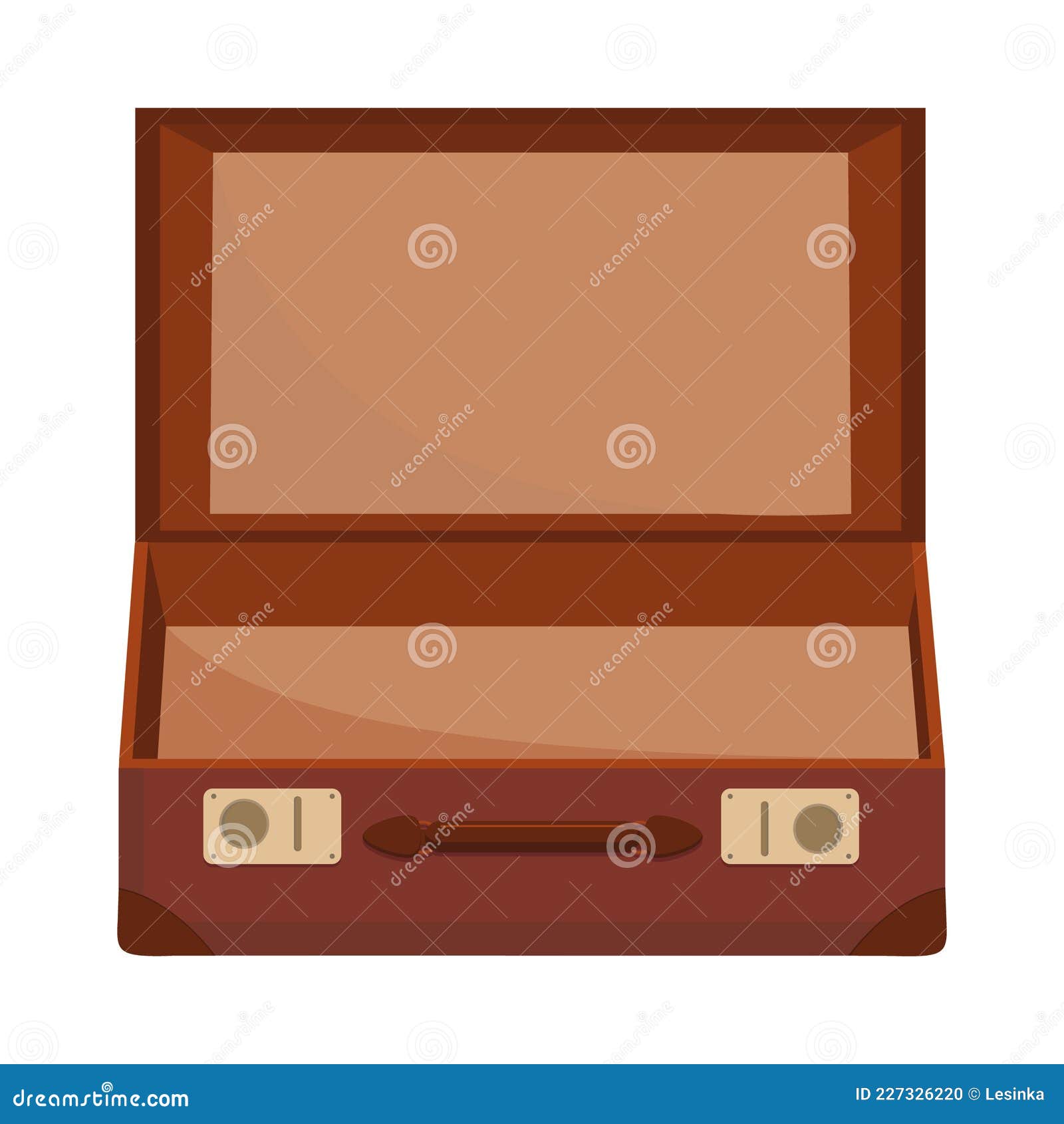 Open Suitcase, Color Isolated Vector Illustration Stock Vector ...