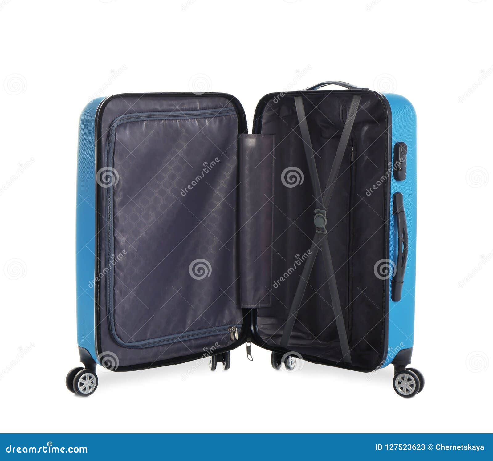 Open Suitcase for Travelling Stock Image - Image of pack, tourism ...