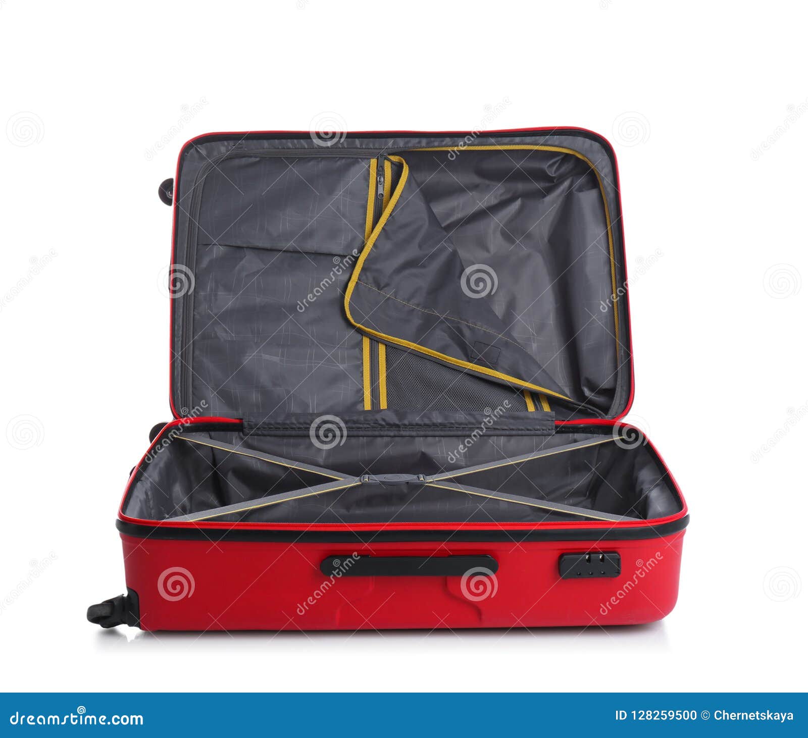 Open Suitcase for Travelling Stock Photo - Image of tourist, luggage ...