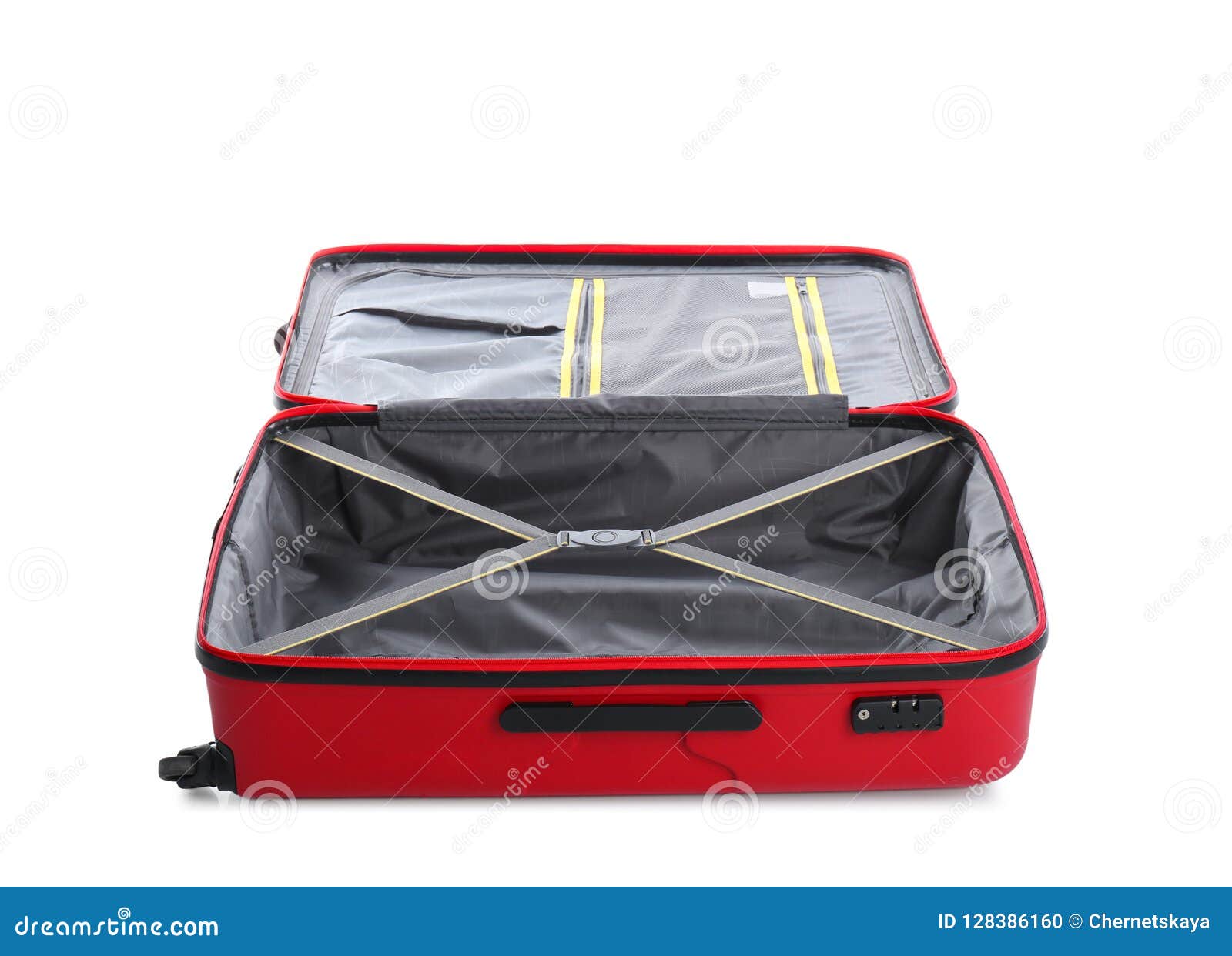 Open Suitcase for Travelling Stock Photo - Image of moving, large ...