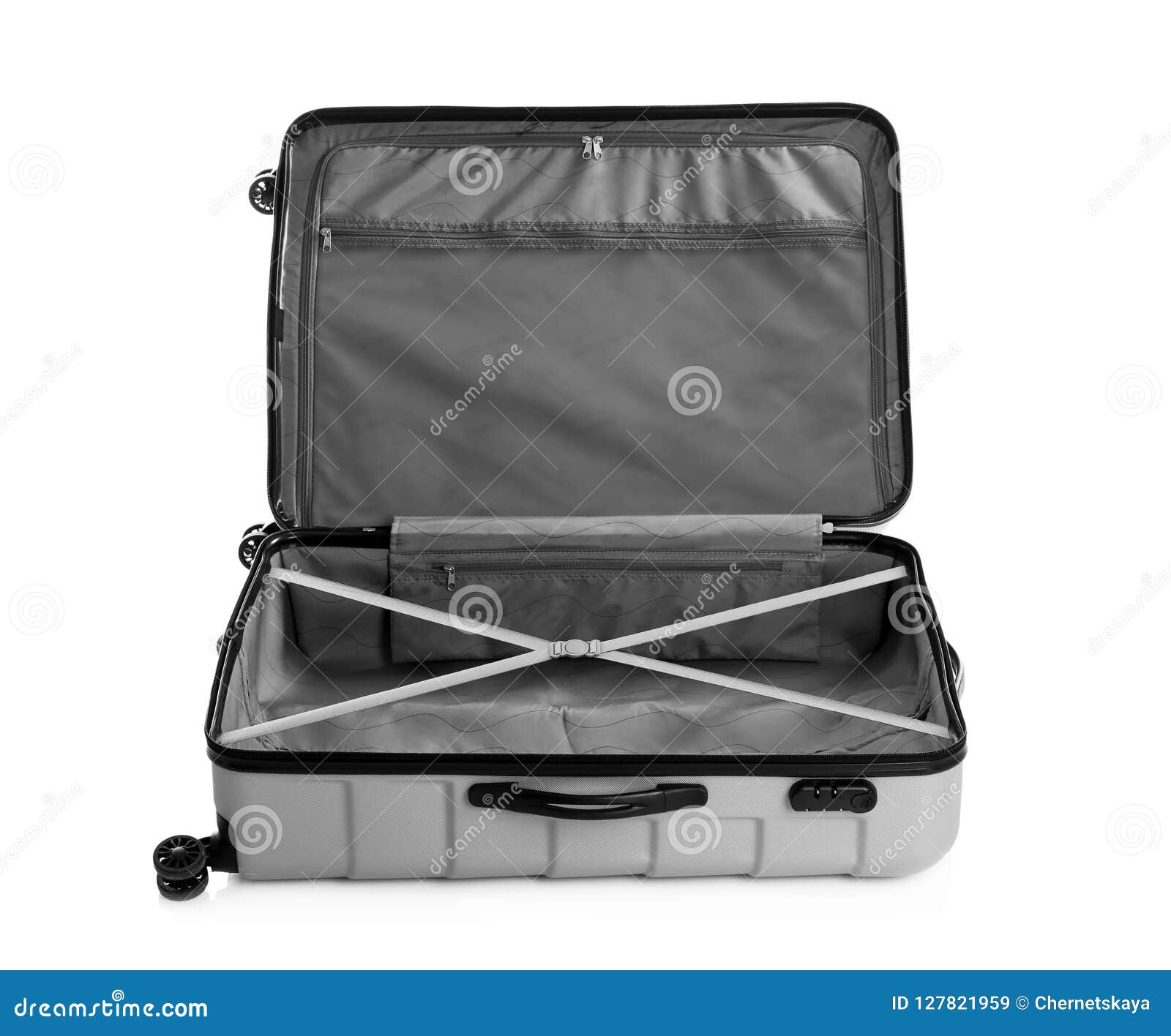 Open Suitcase for Travelling Stock Image - Image of travelling, fashion ...