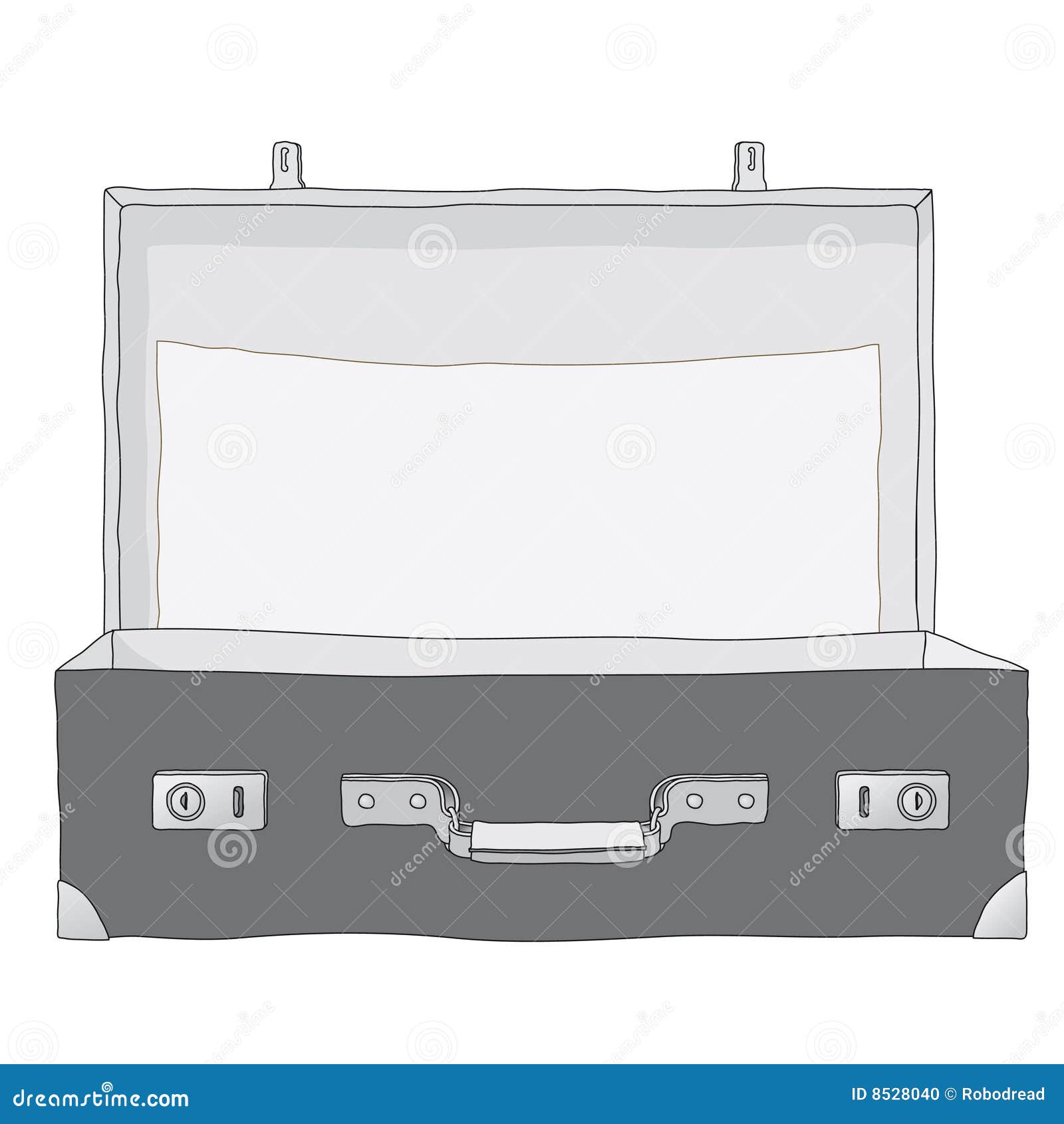 Open suitcase (vector) stock vector. Illustration of hope - 8528040