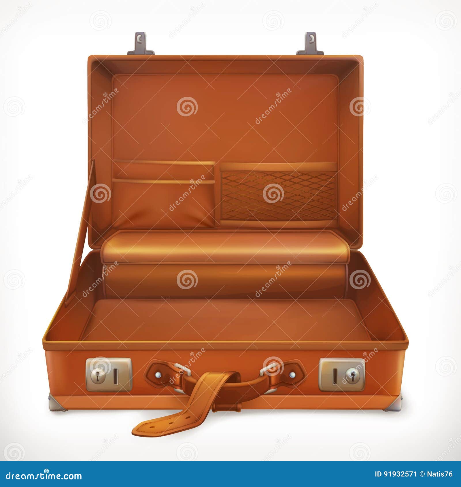 Open Briefcase Vector