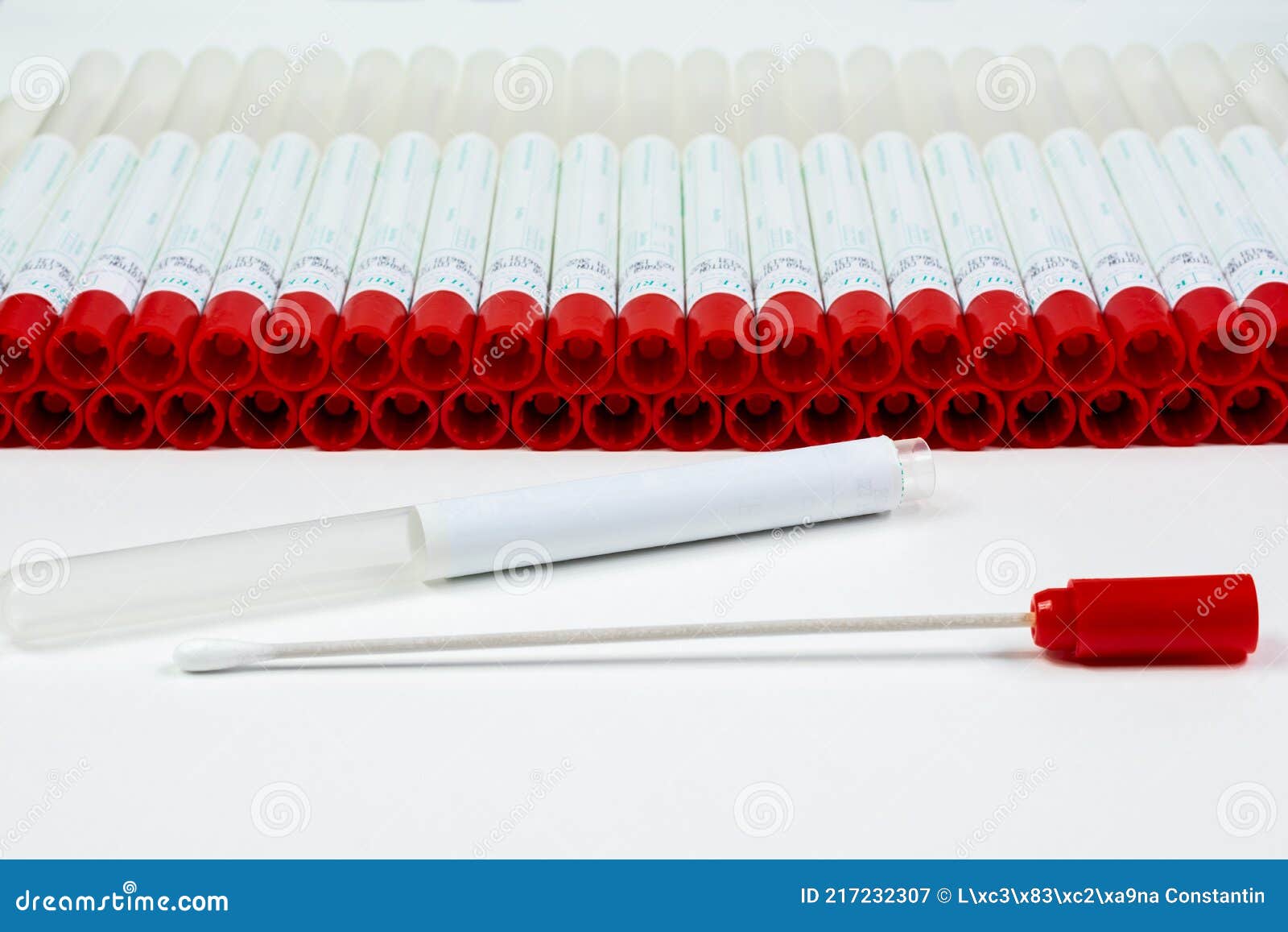 Covid-19. Swabs for PCR Tests Stock Image - Image of disease ...
