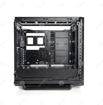 Open System Unit Case with Fans of a Personal Computer. Stock Photo ...