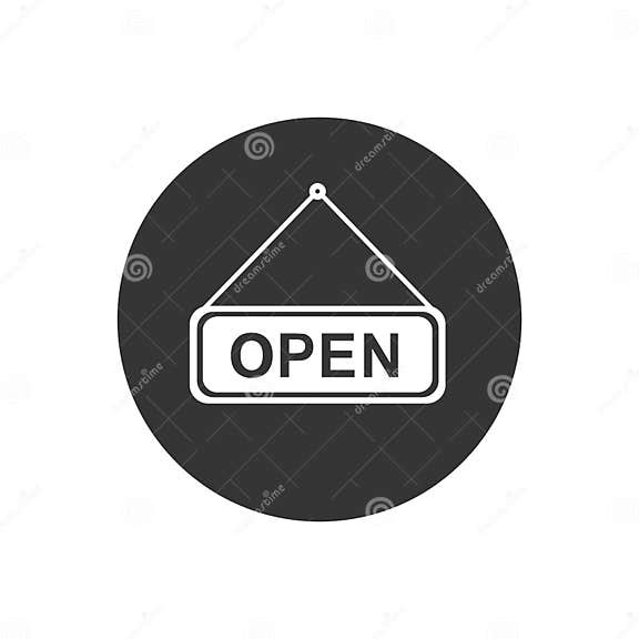 Open Tag Icon on Gray. Vector in Flat Style Stock Vector - Illustration ...