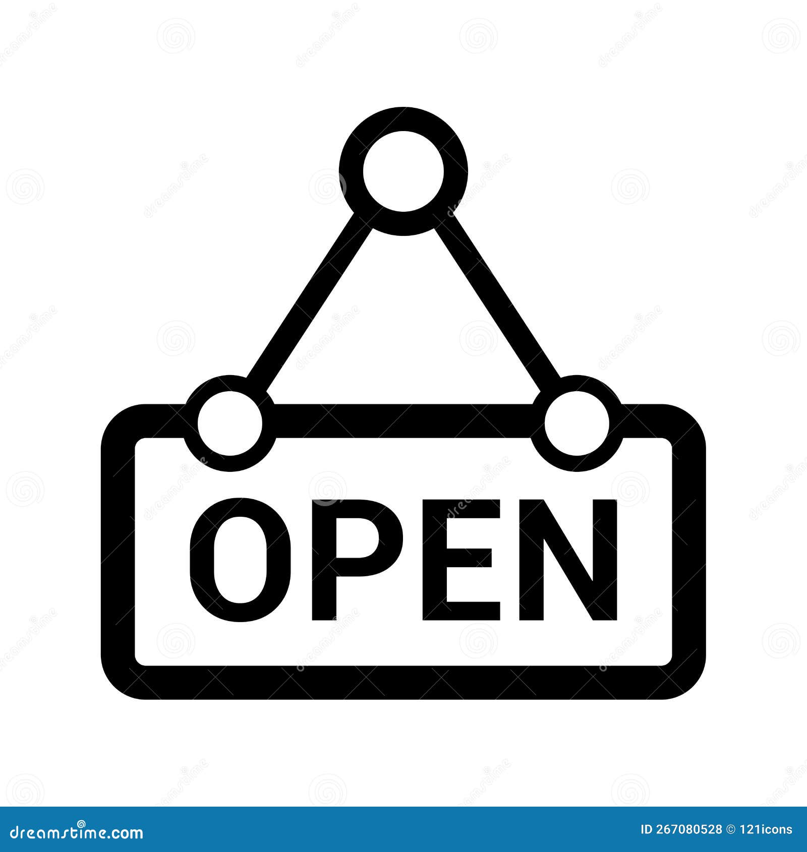 Open tag icon stock illustration. Illustration of banner - 267080528