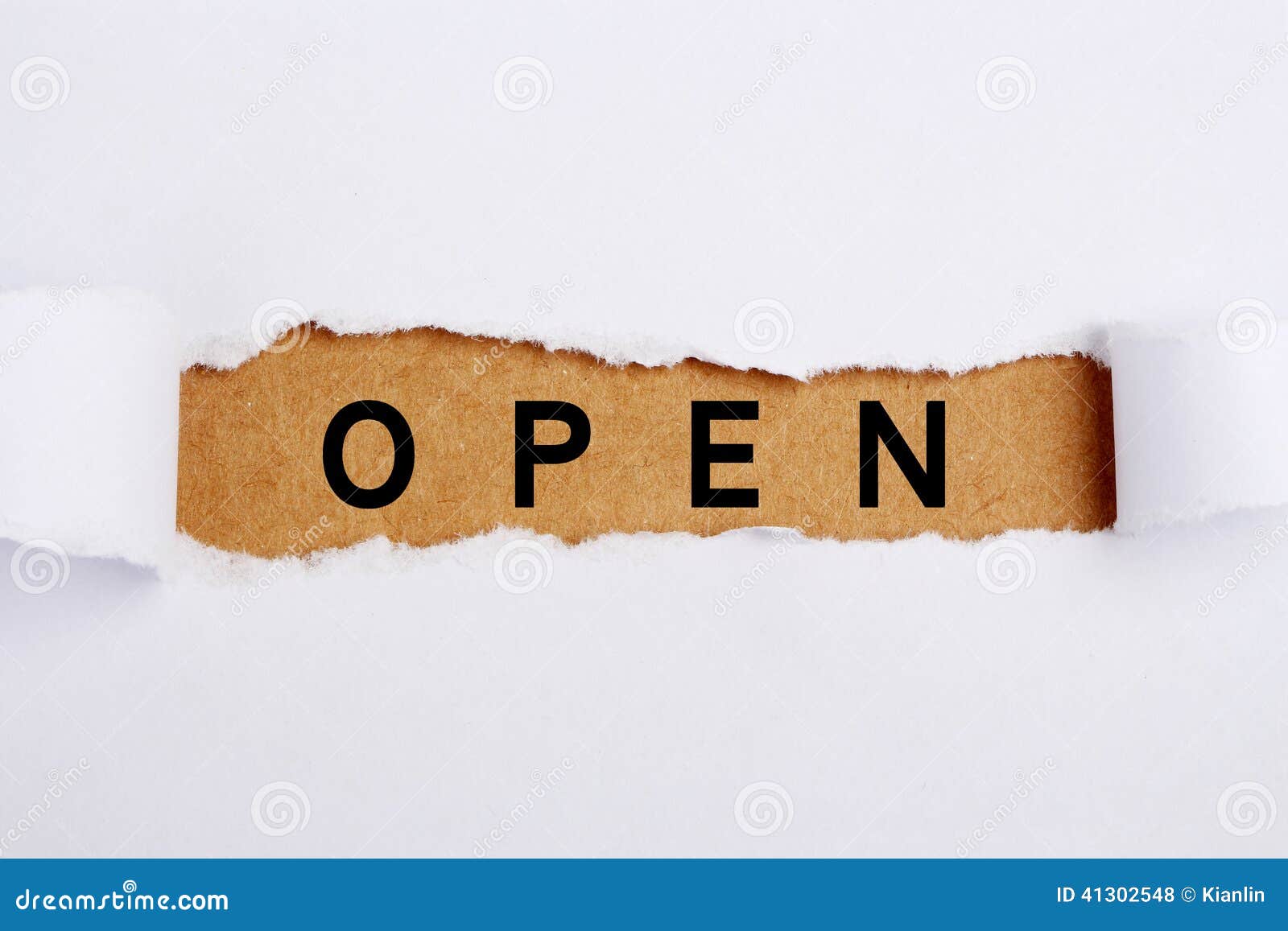 Open tear paper stock photo. Image of heart, brown, paper - 41302548