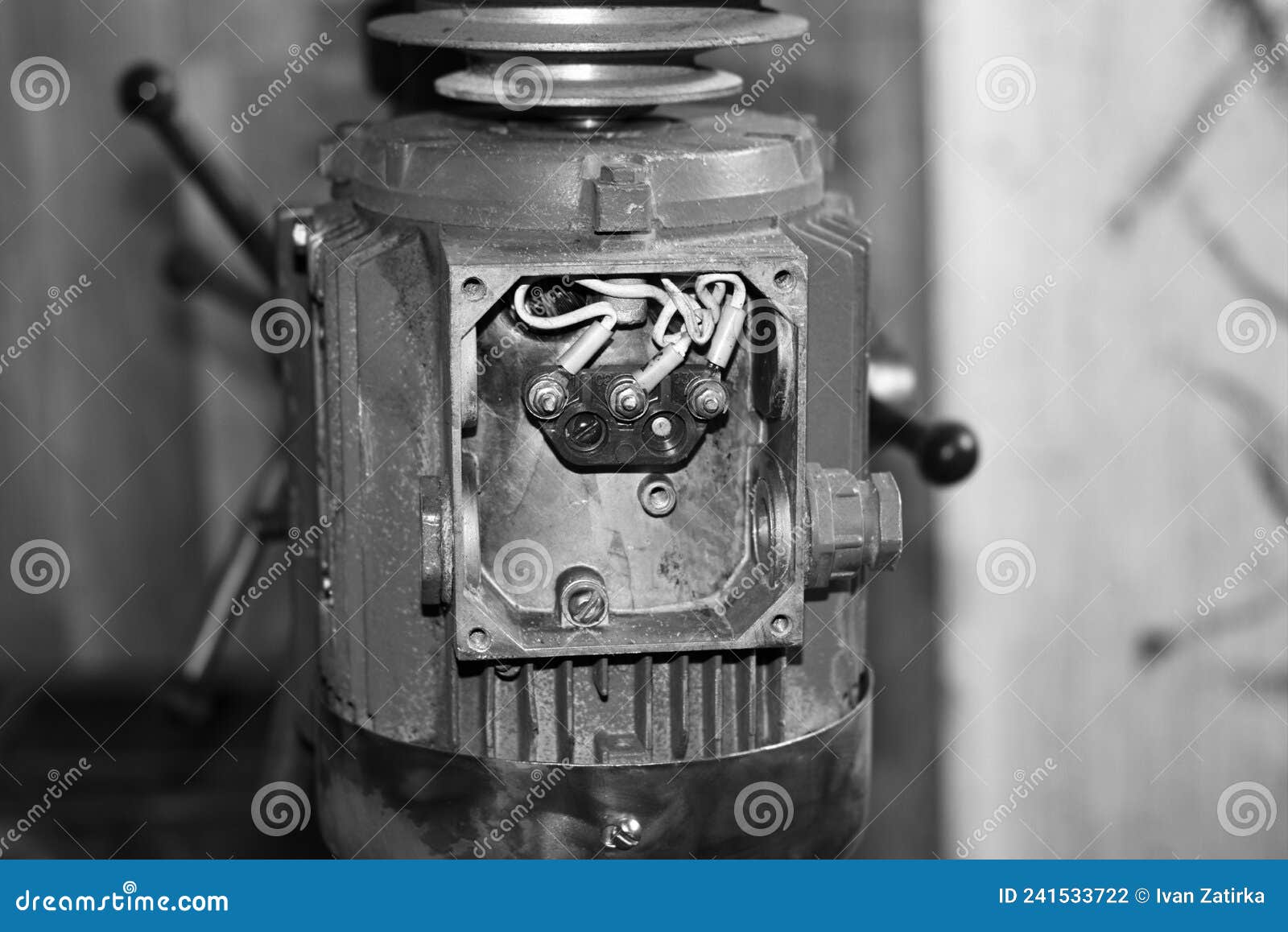 Open Terminal Box of the Electric Motor. Stock Photo - Image of motor ...