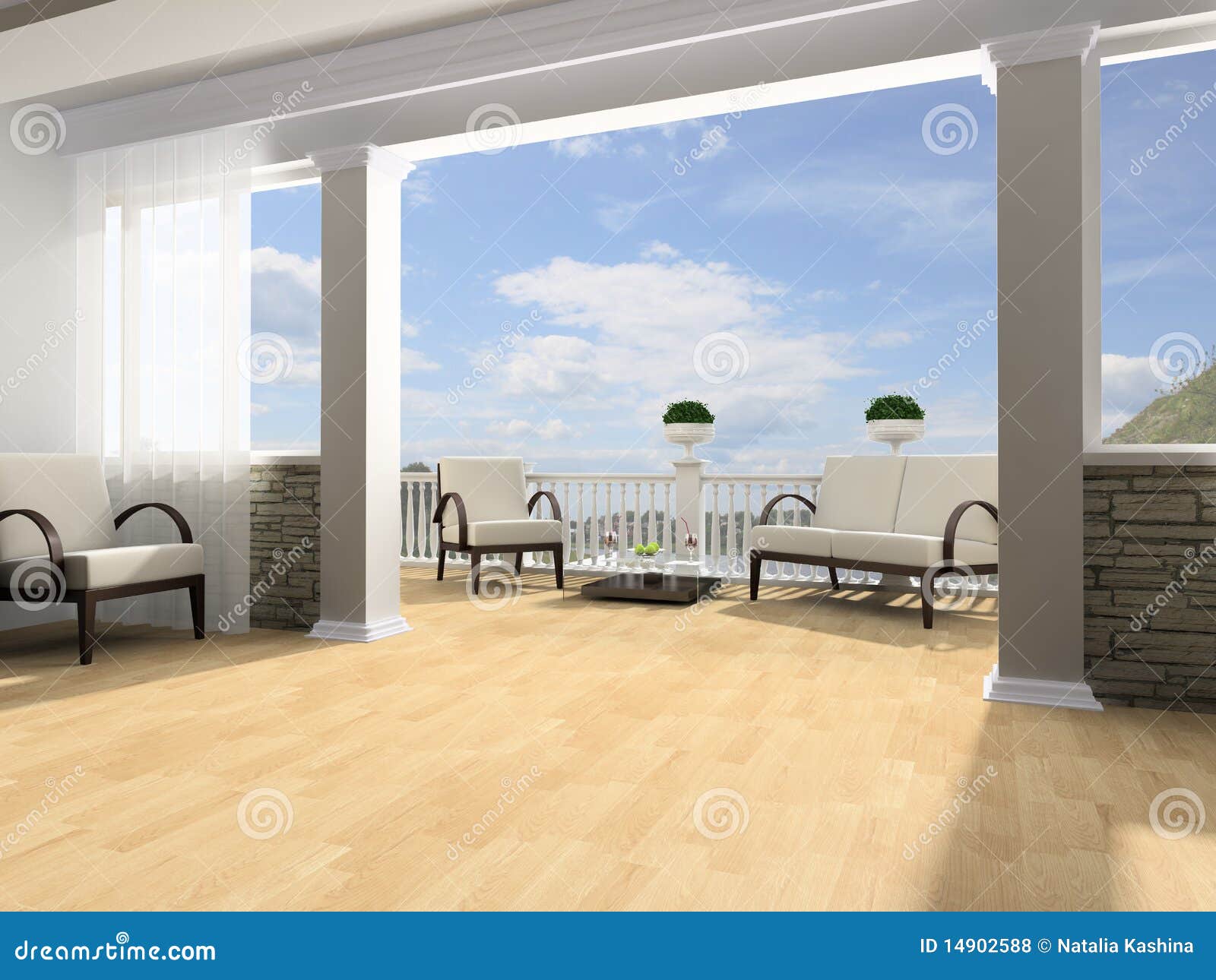 Open terrace stock illustration. Illustration of houses - 14902588