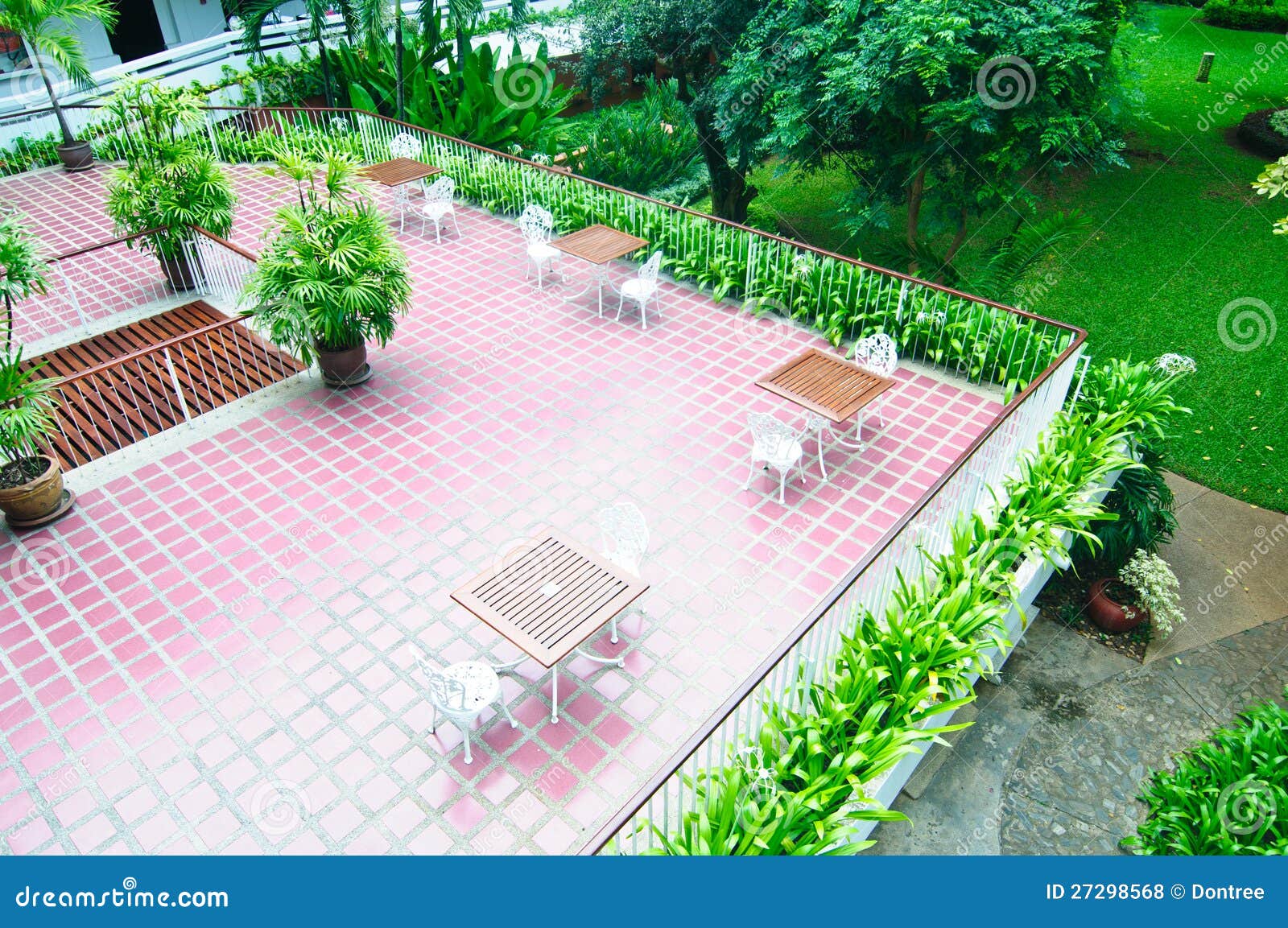 Open terrace stock photo. Image of seat, fruit, table - 27298568