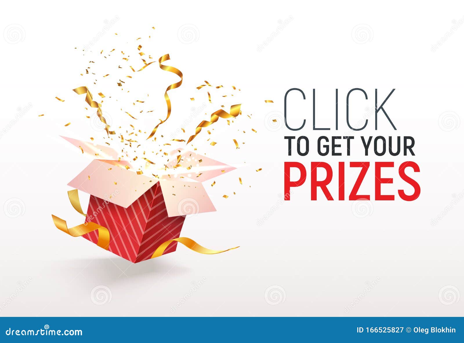 Open Textured Red Box with Confetti Explosion Inside. Click To Get Your ...