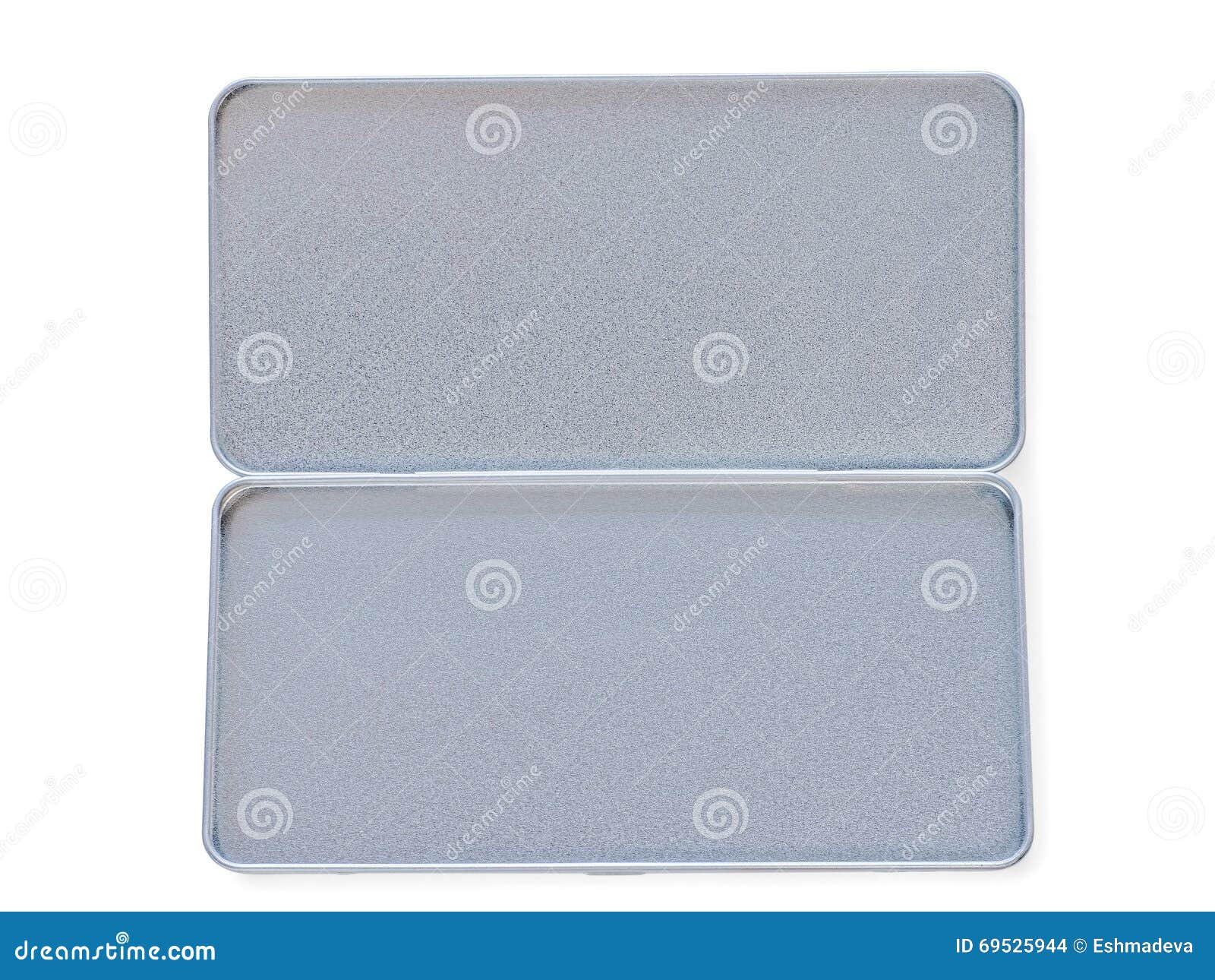 Open tin box stock photo. Image of front, metallic, blank - 69525944