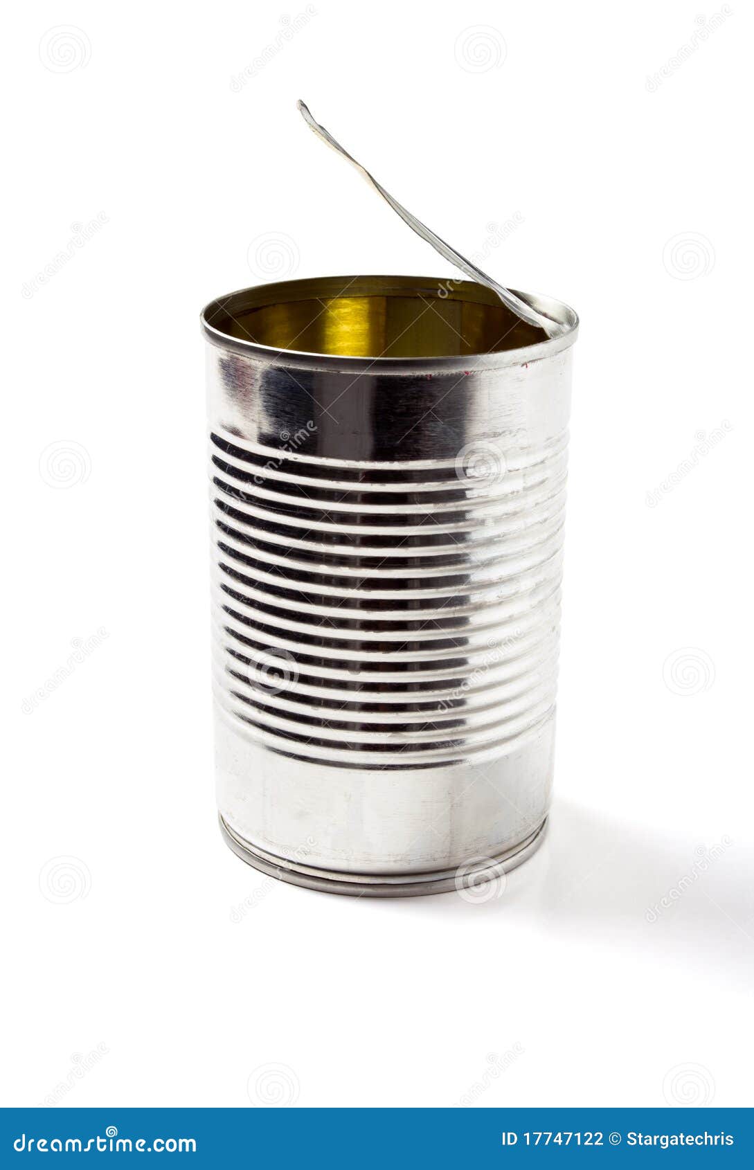 Open Tin Can stock photo. Image of edge, tinned, blank - 17747122