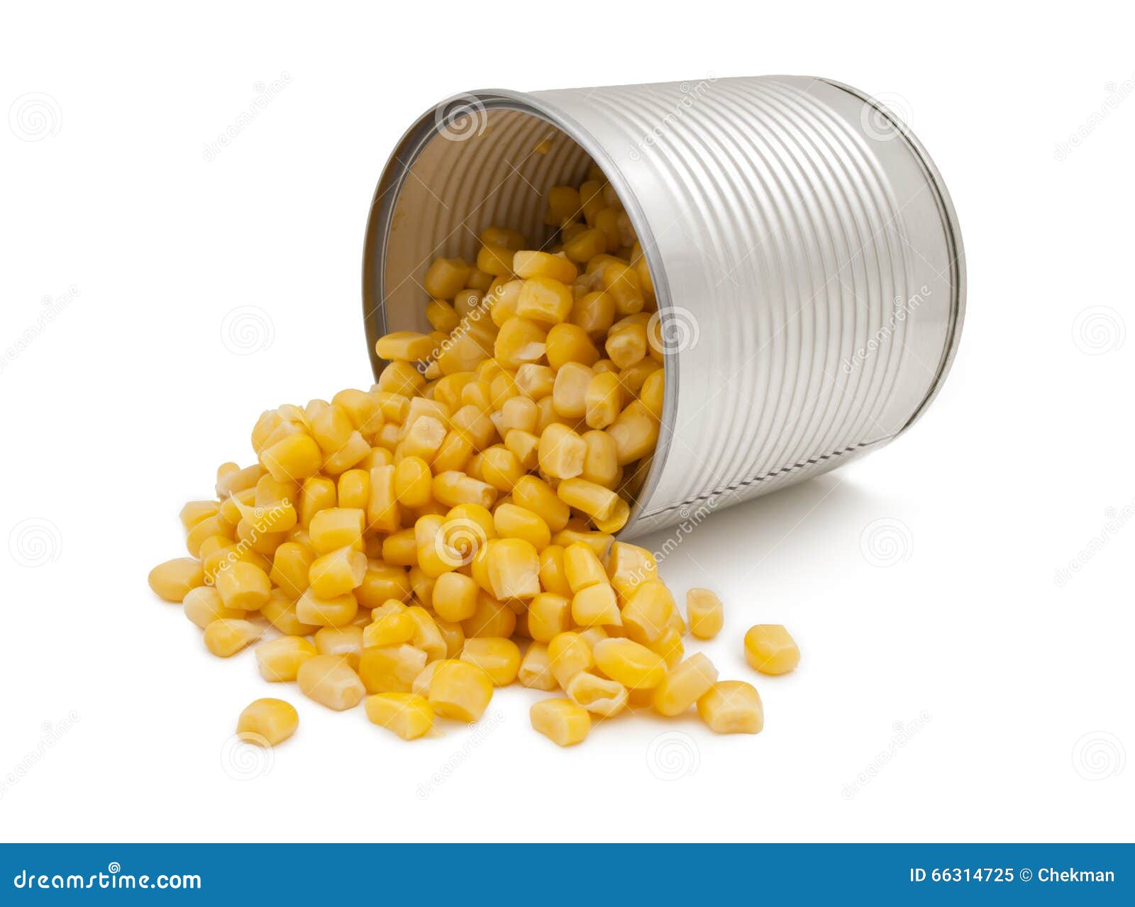 Open Tin Can of Corn, Isolated. Stock Image - Image of natural, sweet ...