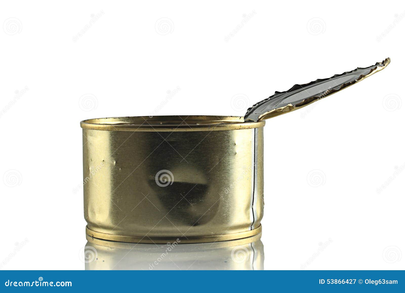 Open tin can stock image. Image of close, canned, isolated - 53866427
