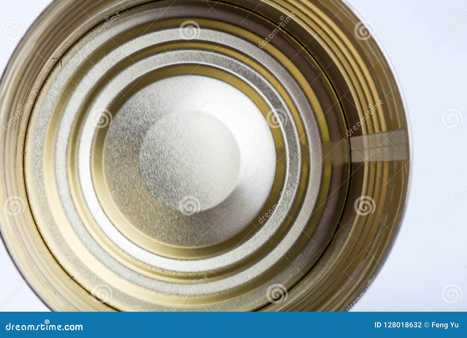 Open tin can top view stock photo. Image of container - 128018632