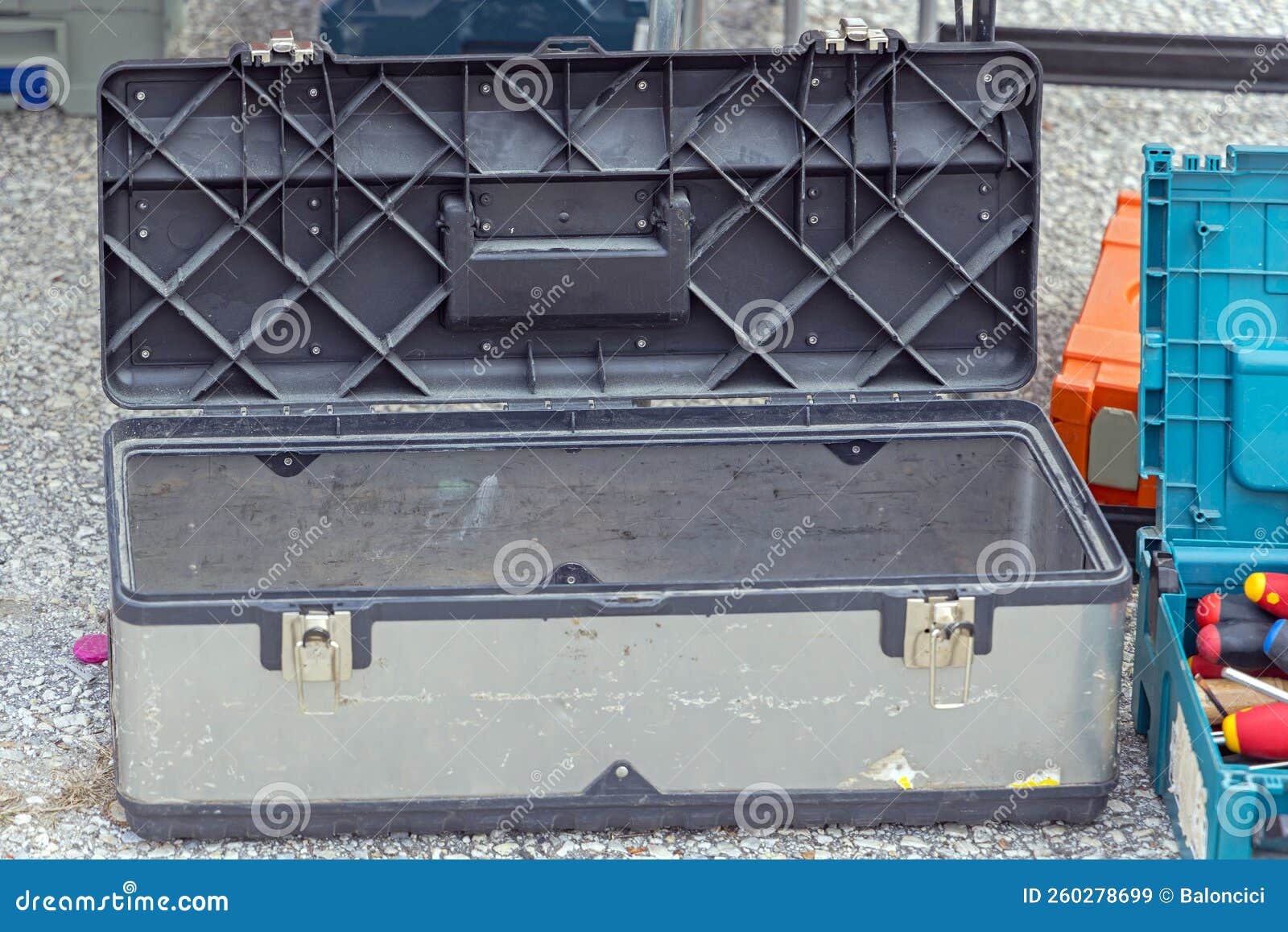 Open Tool Box stock image. Image of europe, used, metal - 260278699