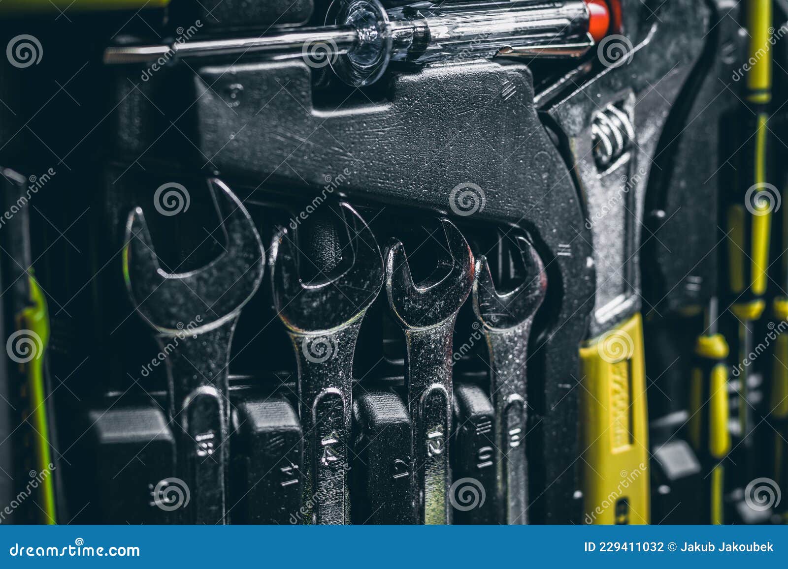 Open Tool-box with Many Tools. Stock Photo - Image of case, steel ...
