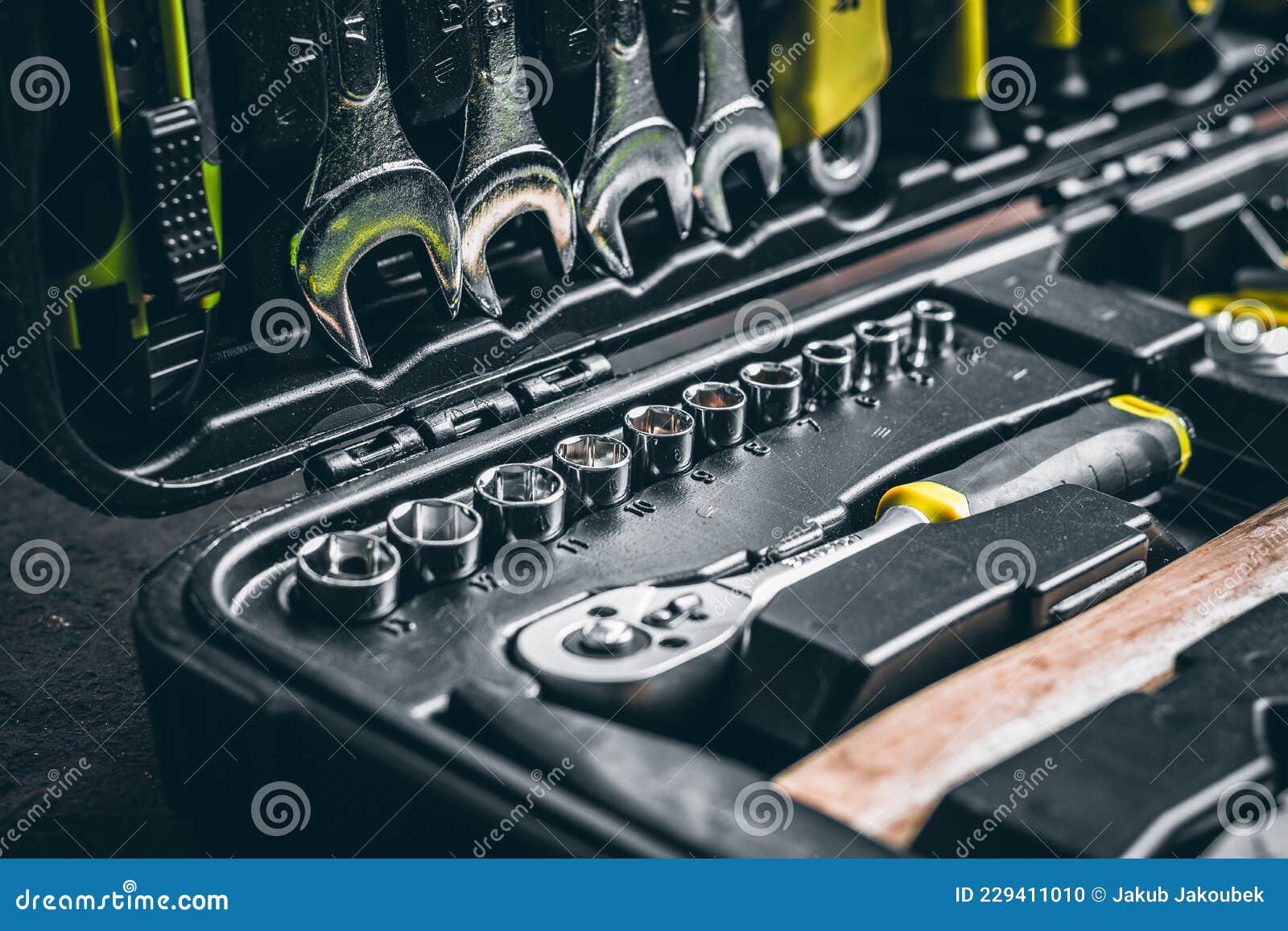 Open Tool-box with Many Tools. Stock Photo - Image of steel, storage ...