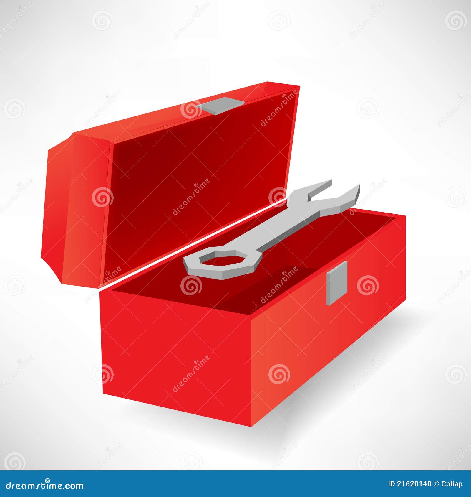 Open Tool Box and Screwdriver Stock Vector - Illustration of technology ...
