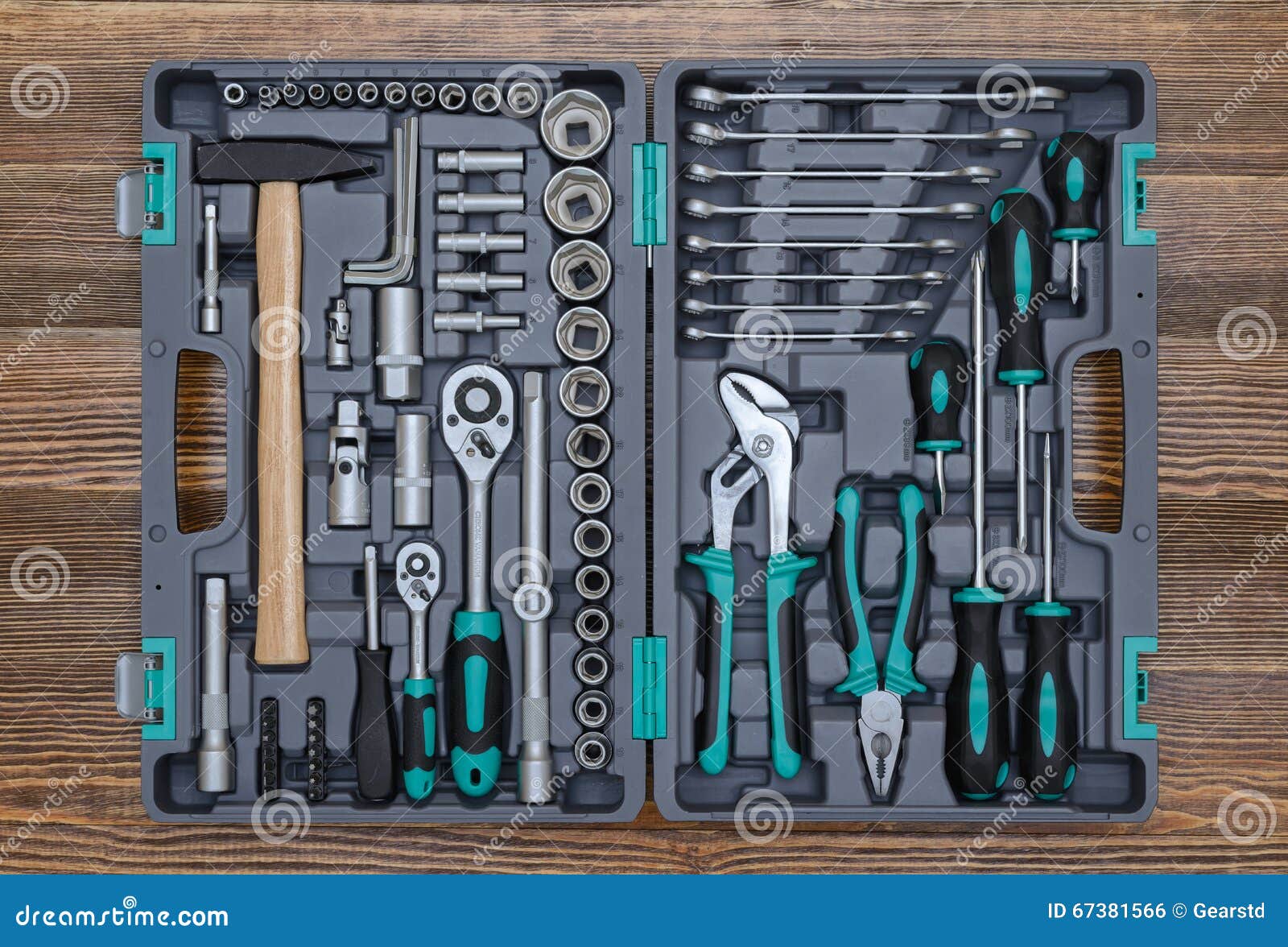 Toolbox With Different Worktools Stock Photo | CartoonDealer.com #126278508