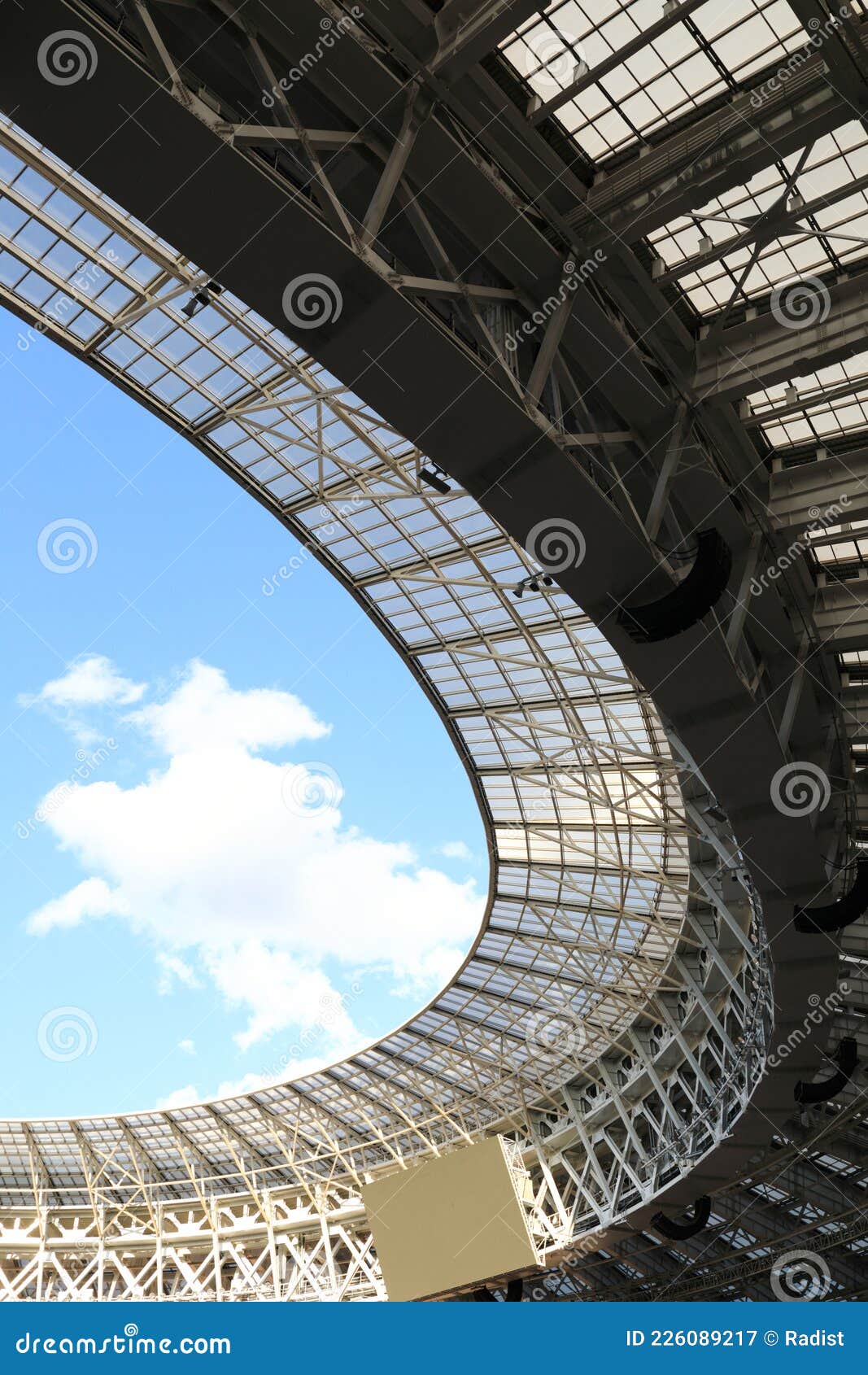 Open Top of Football Stadium Stock Image - Image of event, arena: 226089217