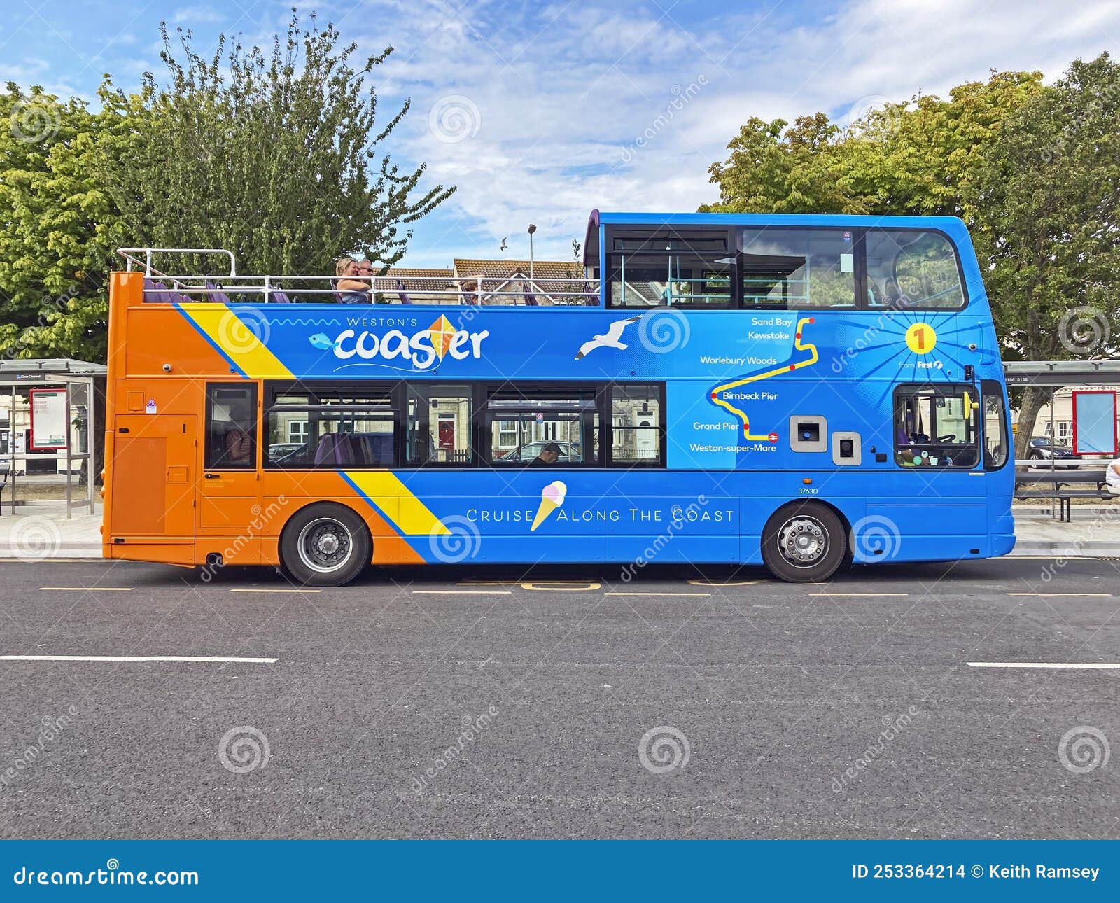 Open-Topped Bus editorial stock image. Image of firstbus - 253364214
