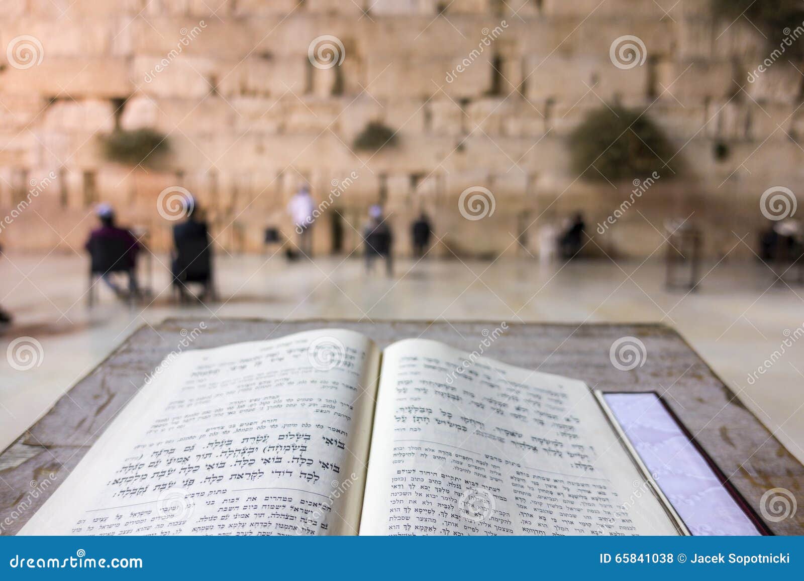 Open Torah in Front of Western Wall, Jerusalem Stock Photo - Image of ...