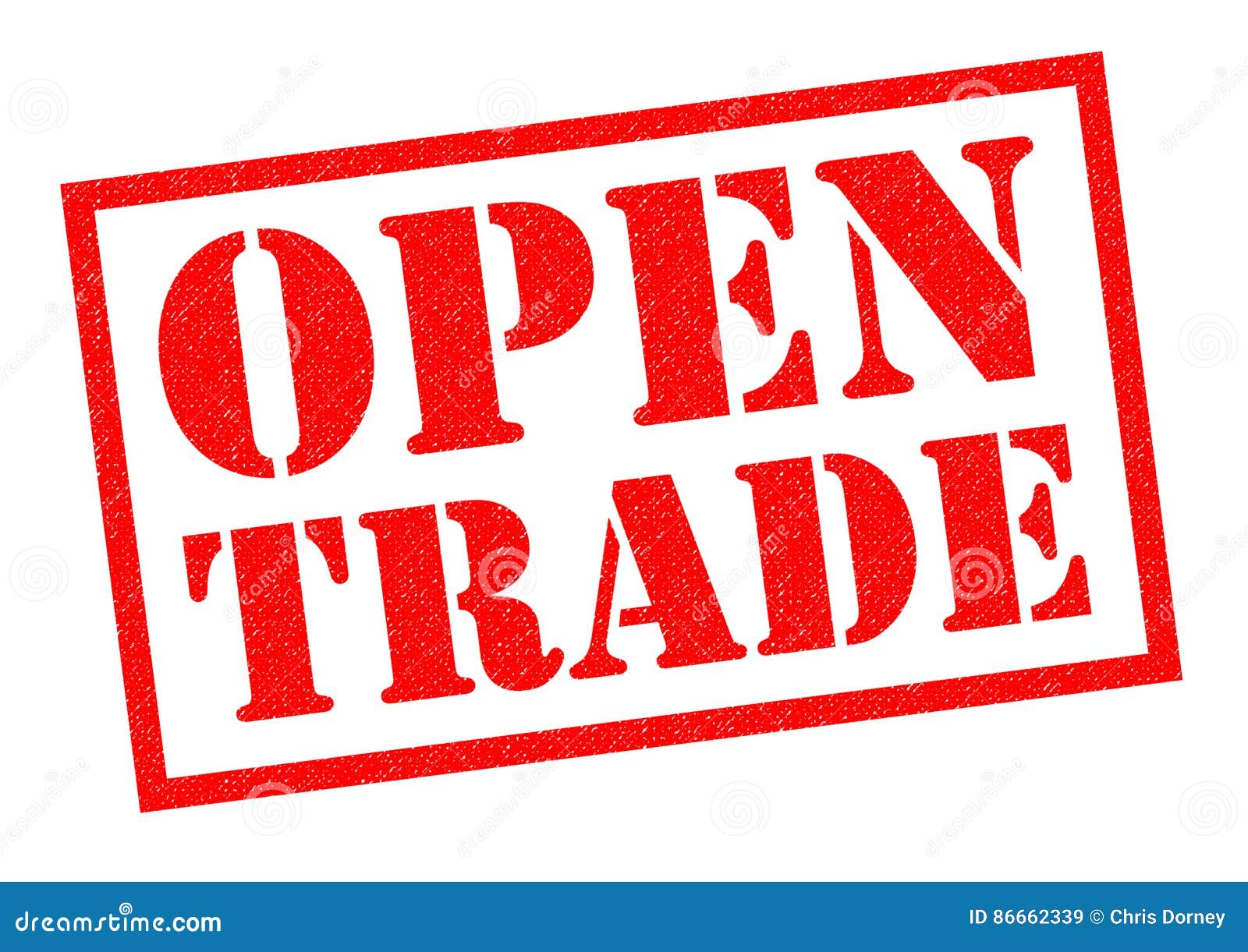 OPEN TRADE stock illustration. Illustration of barrier - 86662339