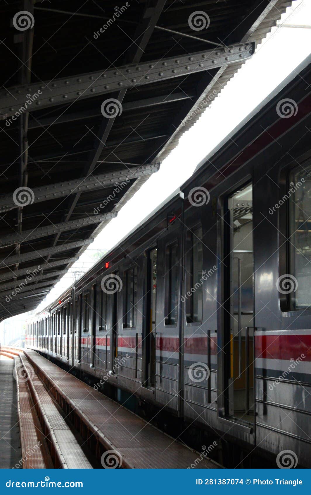 Open Train Doors Waiting for Passengers Stock Photo - Image of commute ...