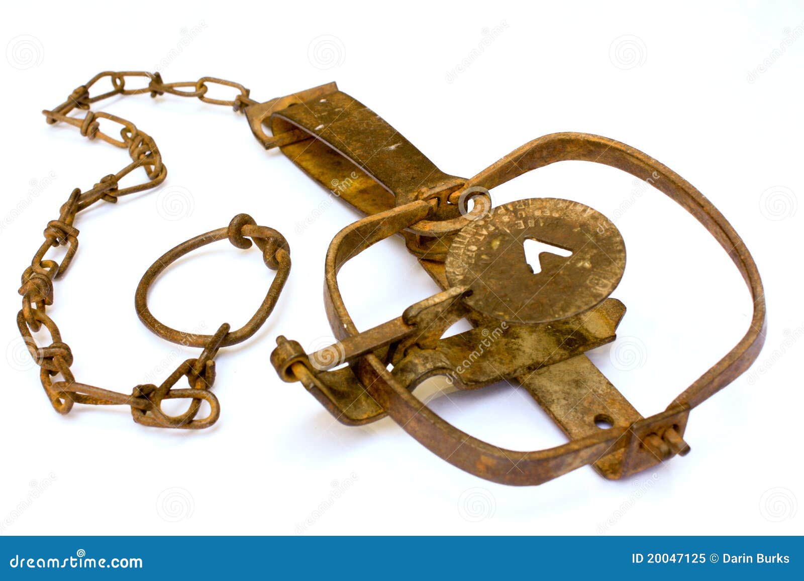 Open trap stock image. Image of hunting, kill, clamp - 20047125