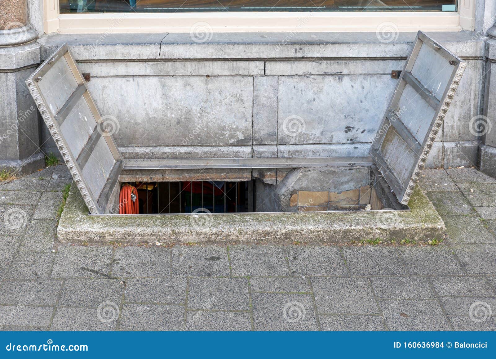 Door Hatch Cellar stock photo. Image of hatch, cellar - 160636984