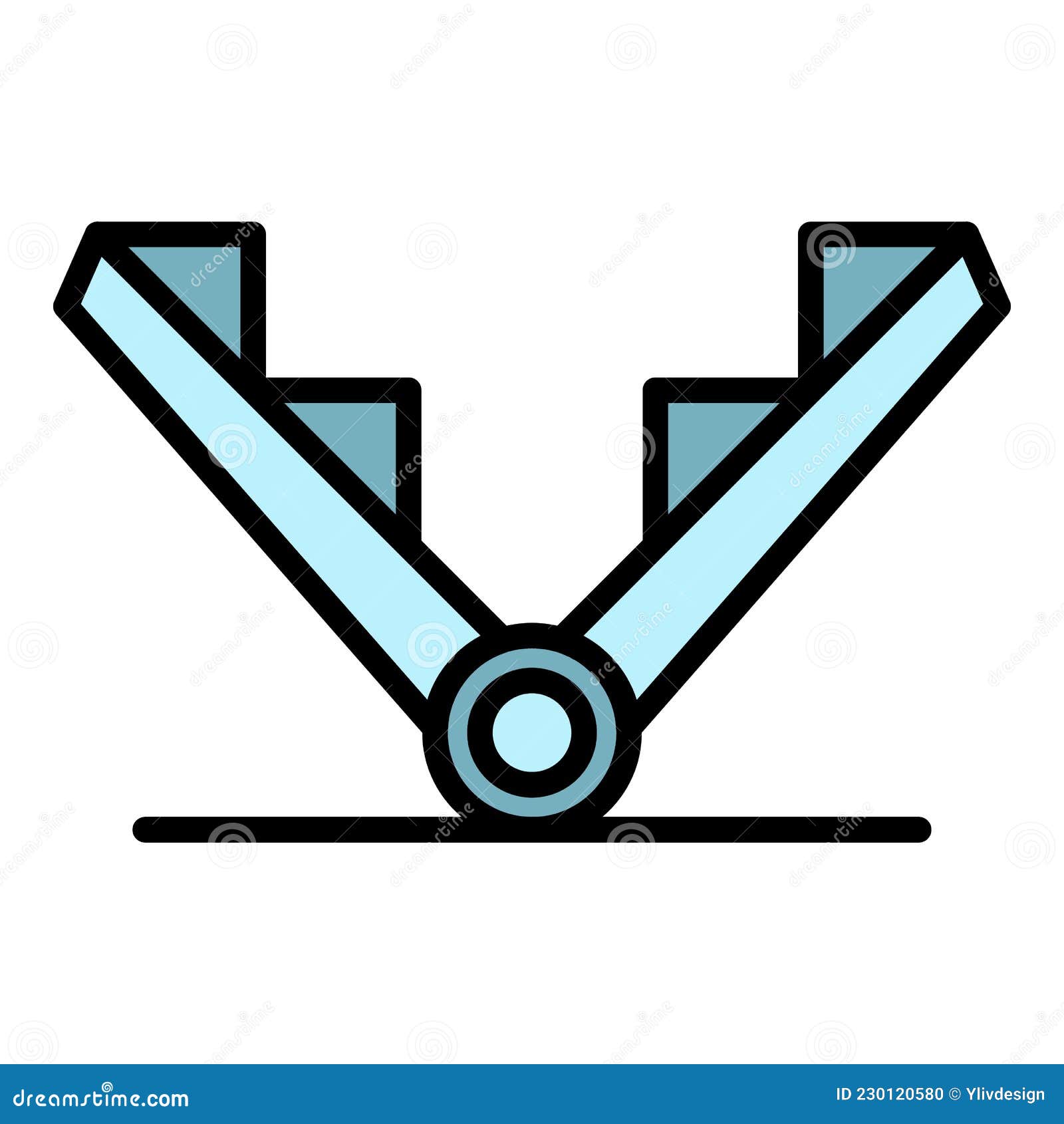 Open Trap Icon Color Outline Vector Stock Vector - Illustration of ...