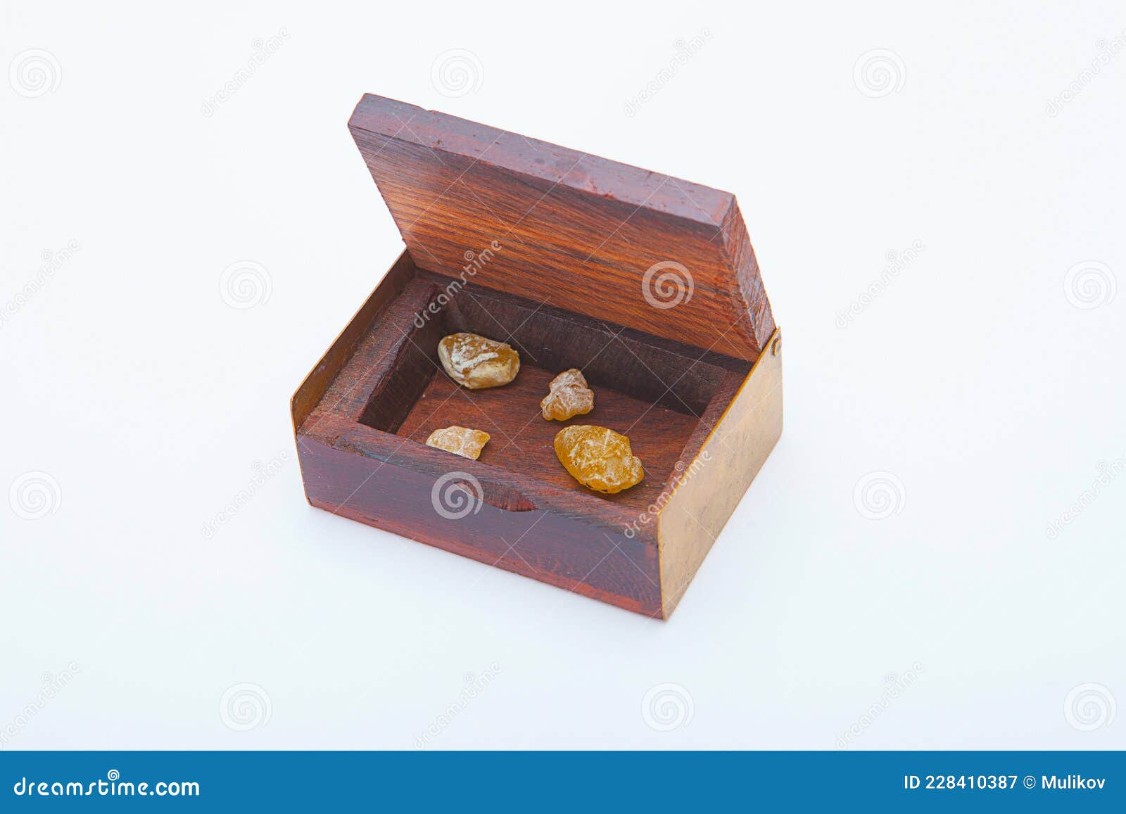 Open Treasure Box with Menerals Stock Image - Image of closed, safe ...