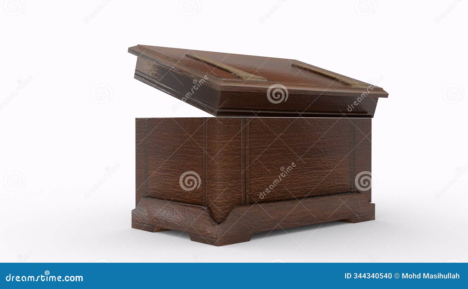 Open Treasure Box with White Background 4k Stock Photo - Image of ...