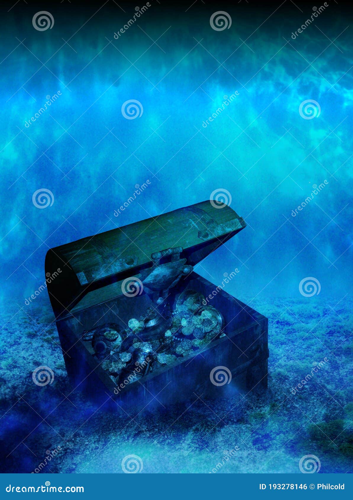 Finding the lost treasure stock illustration. Illustration of finding ...