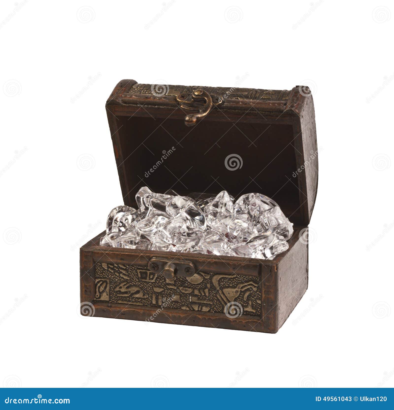 Open treasure chest stock image. Image of lock, present - 49561043