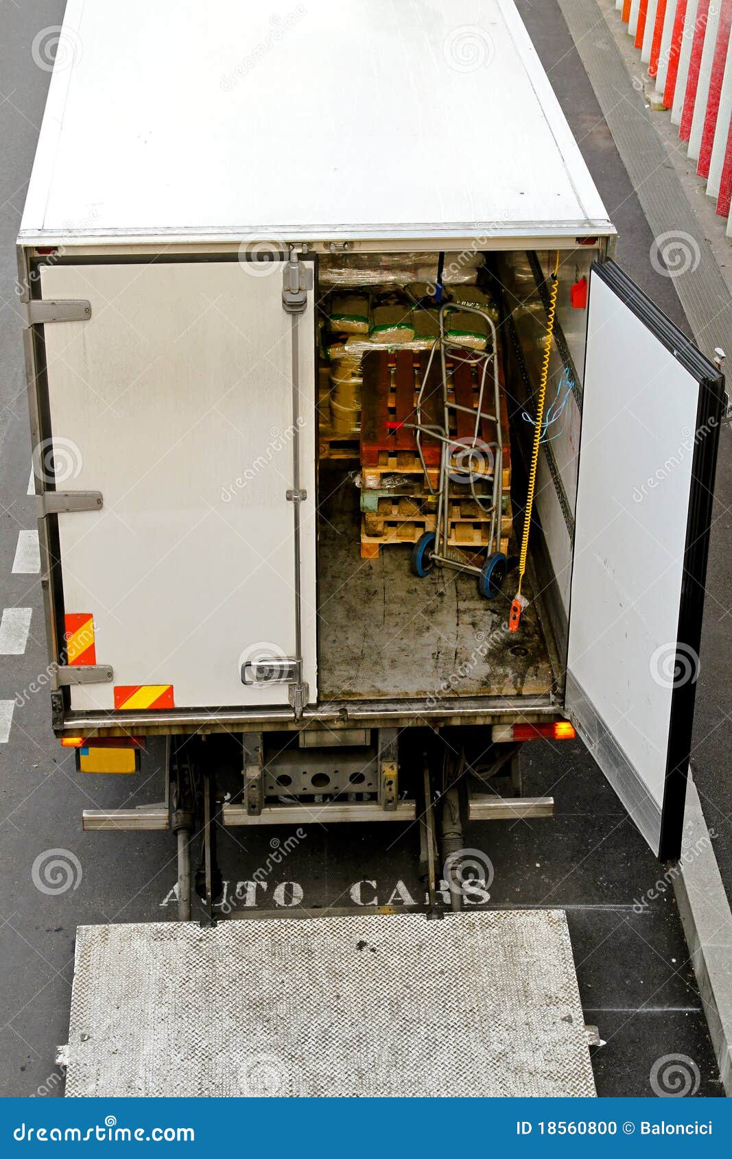 Open truck stock photo. Image of ramp, distribution, distributing ...