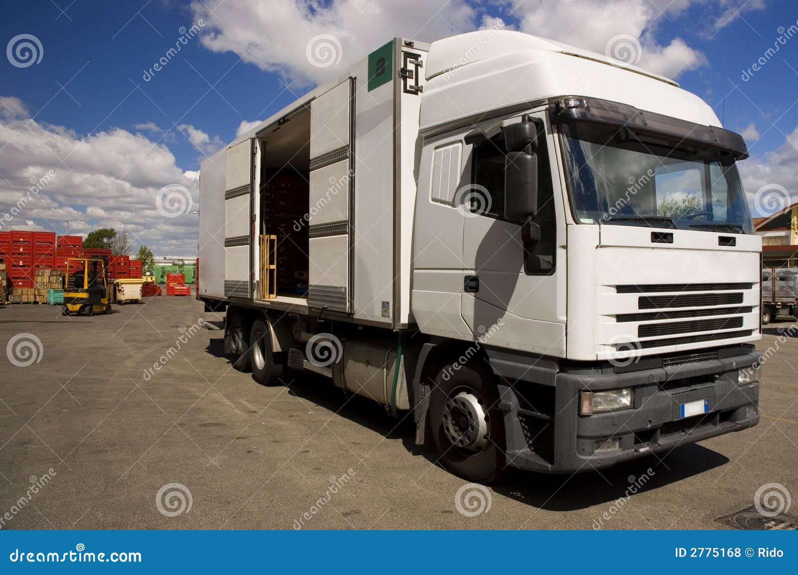 Open truck in a market stock photo. Image of consignment - 2775168