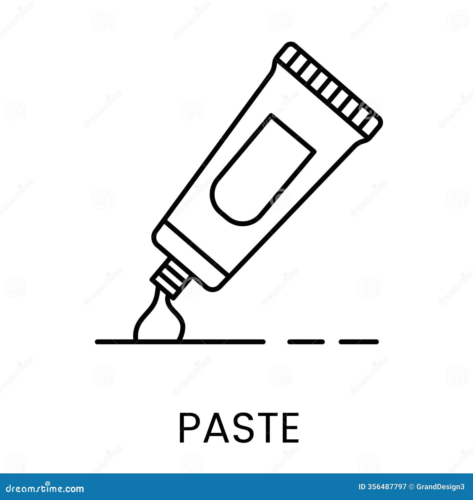 An Open Tube Icon in Vector, Showing Paste Being Squeezed Out, with an ...