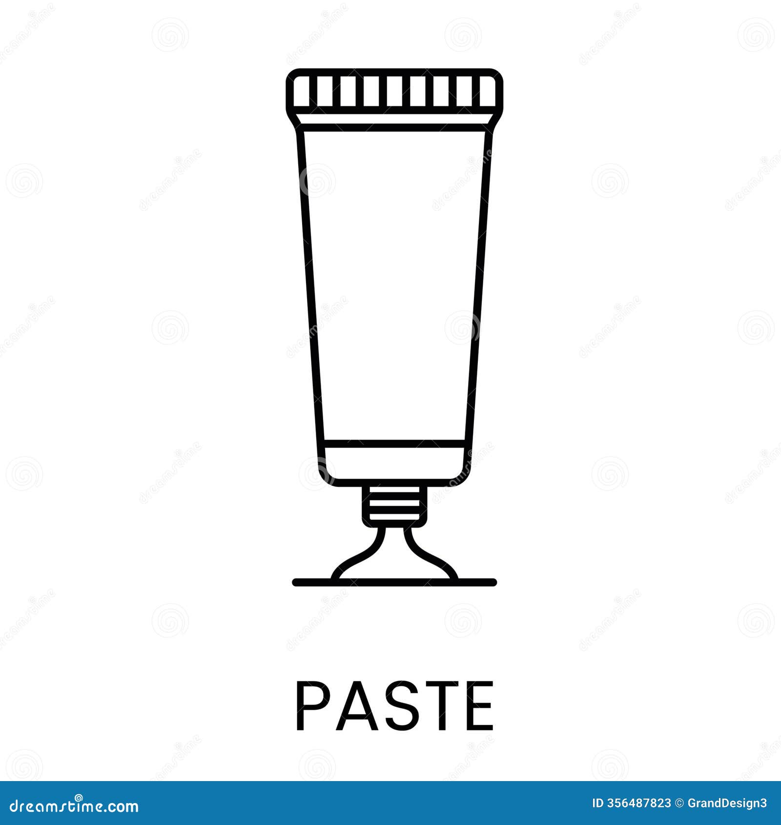 An Open Tube Icon in Vector, Showing Paste Being Squeezed Out, with an ...